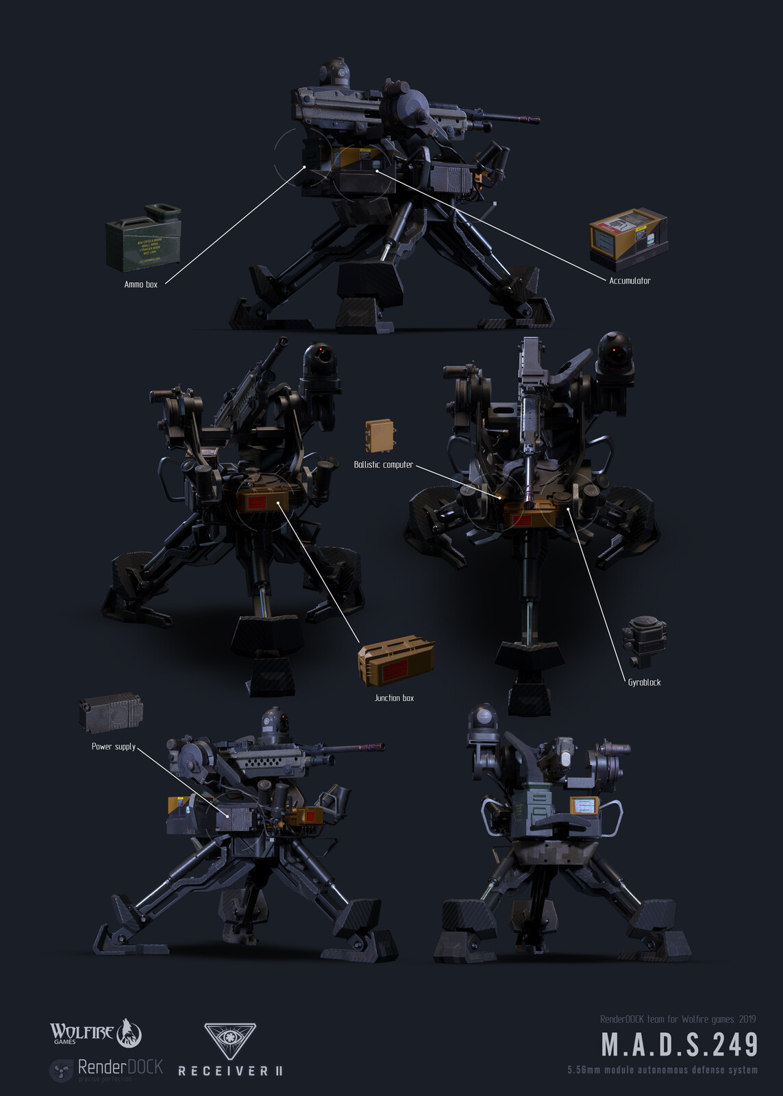 RenderDock - M.A.D.S. 249 automatic turret
