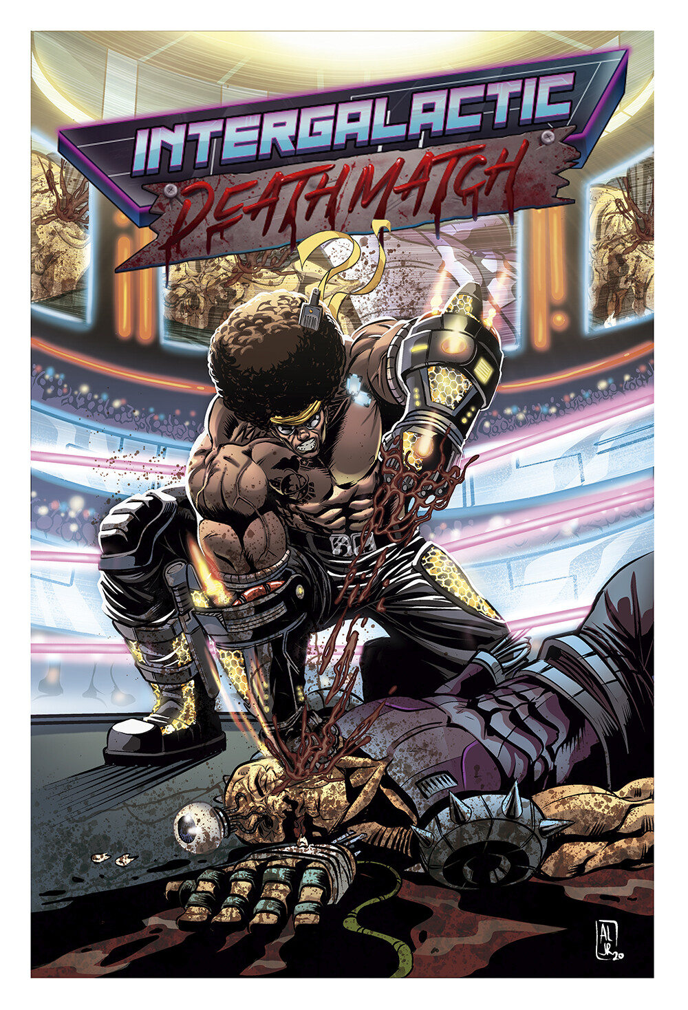 Alzir Alves - Cover - Intergalatic Deathmach - Nukem Comics