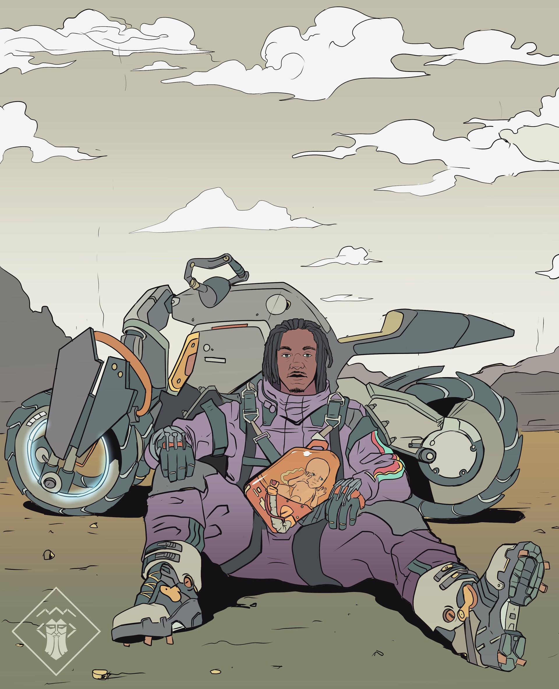 ArtStation - Death Stranding Self Portrait