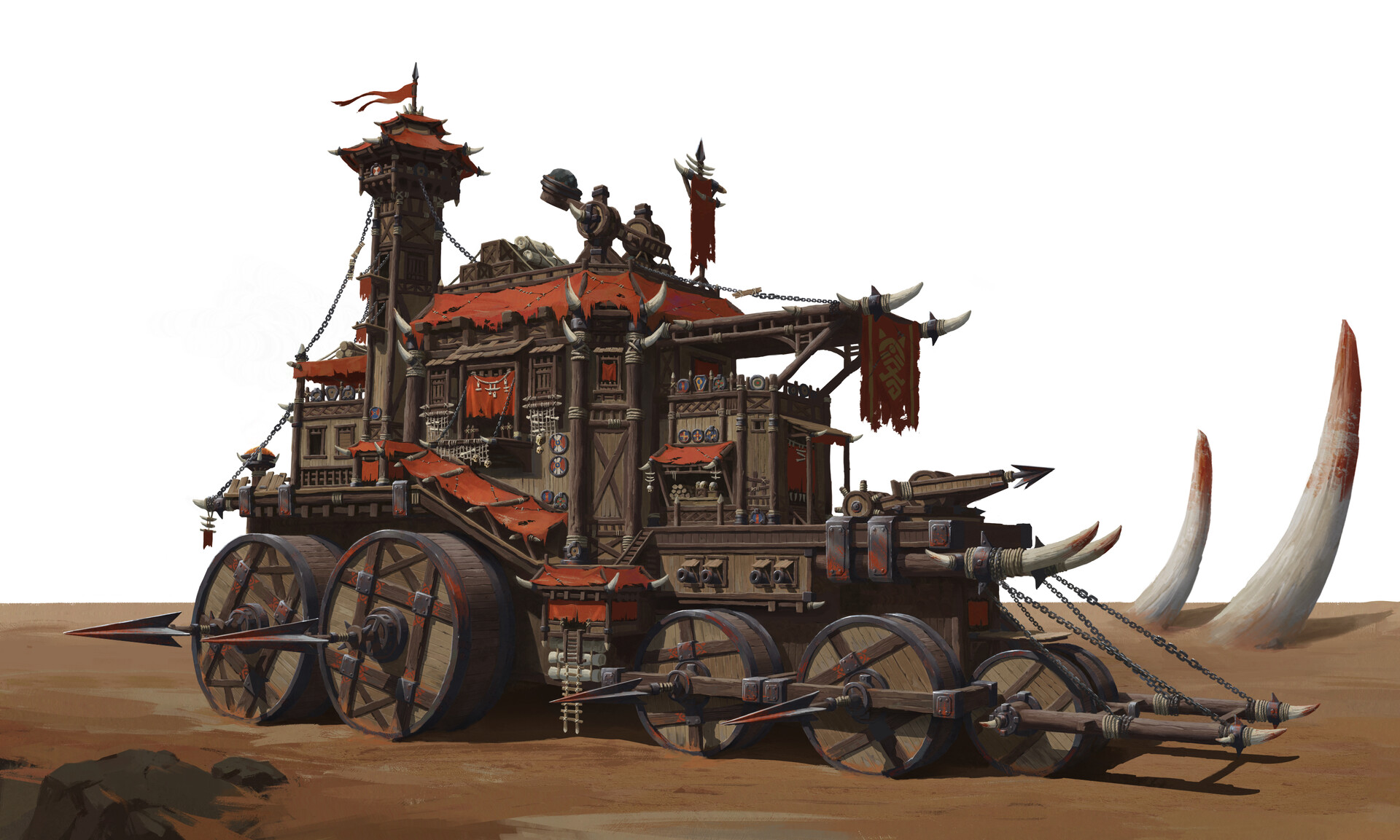 ArtStation - Orc Mobile Fort