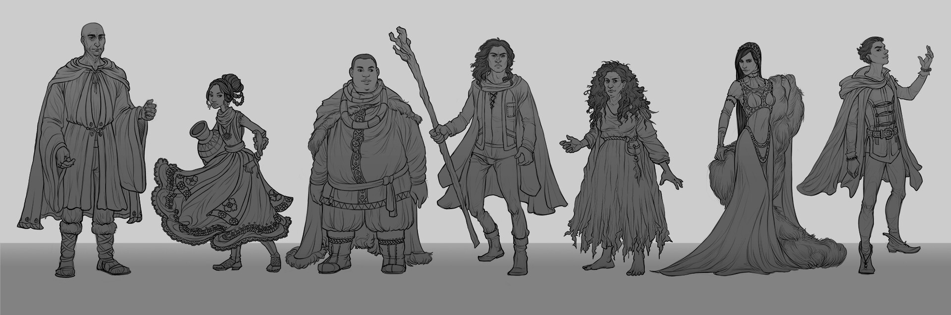 ArtStation - Earthsea Character Lineup