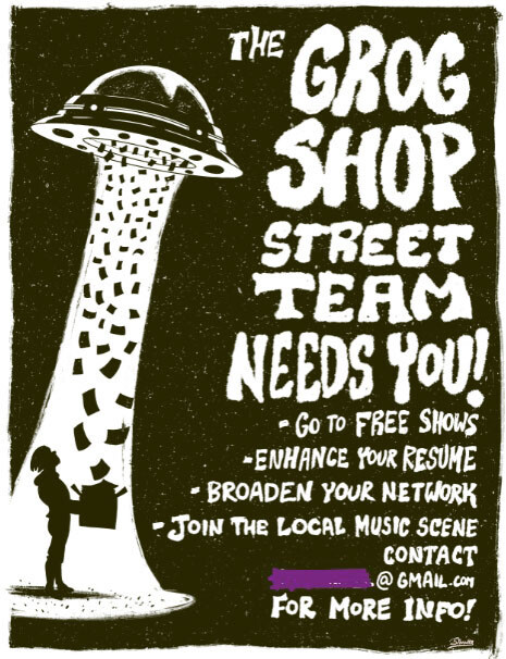 Jimmie Carroll - GROG SHOP POSTERS: Monochrome Flyers