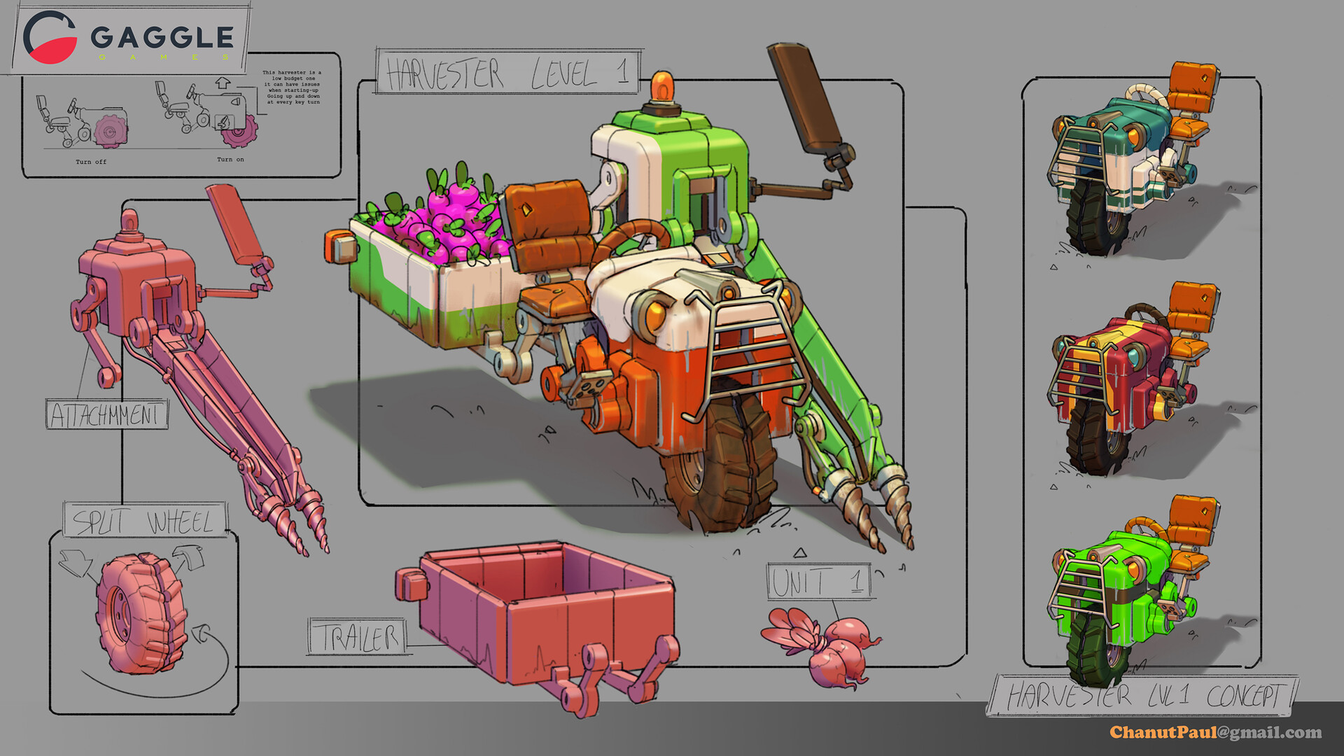 Paul Chanut - Gaggle Games Studio - Vehicles