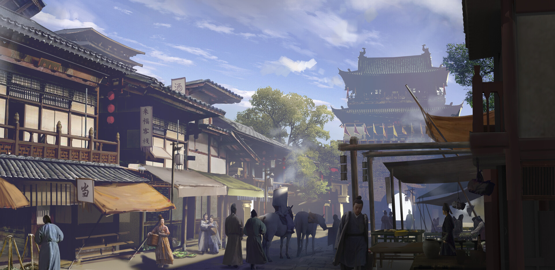 ArtStation - 古代街道