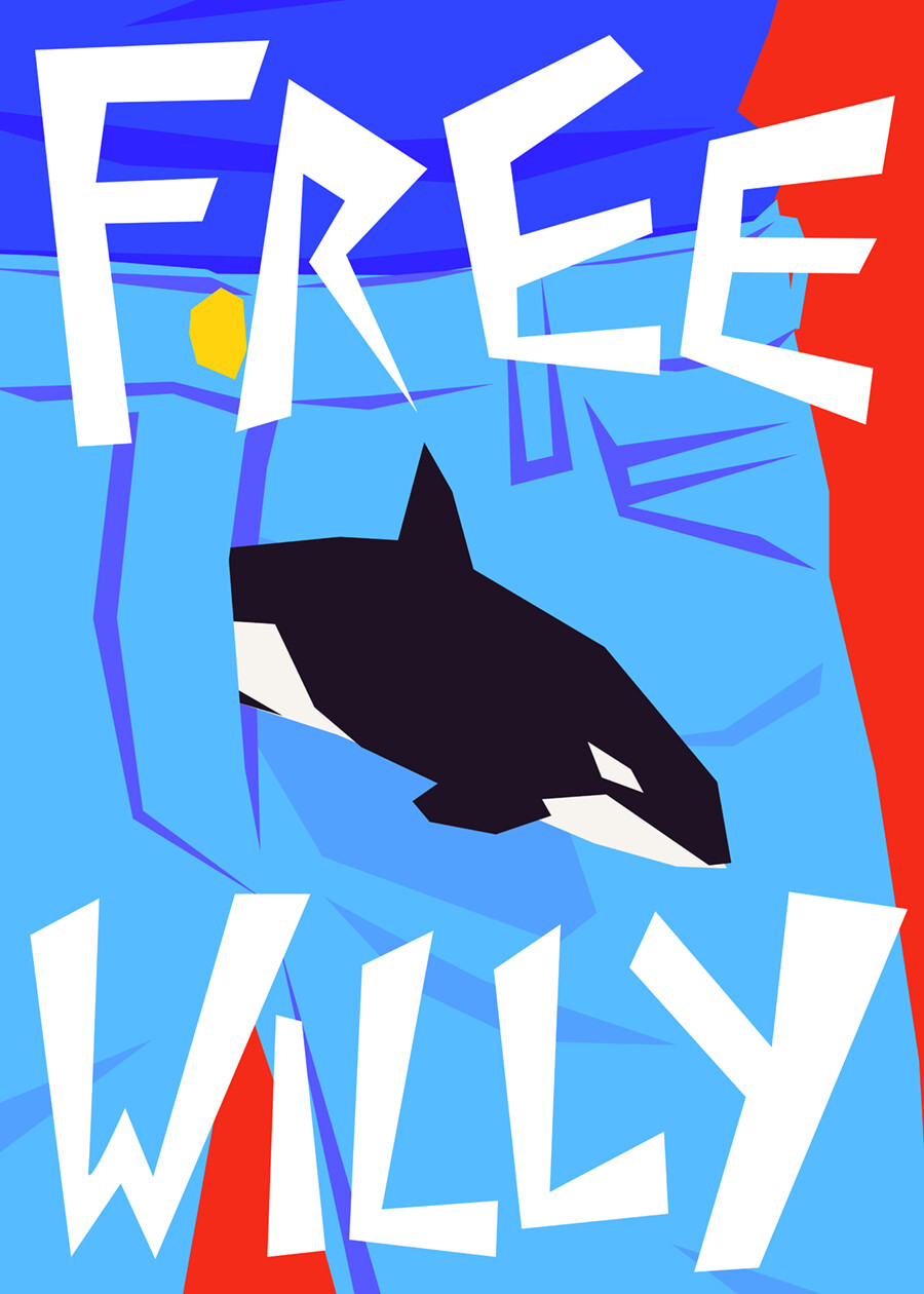 Free Willy Movie Poster
