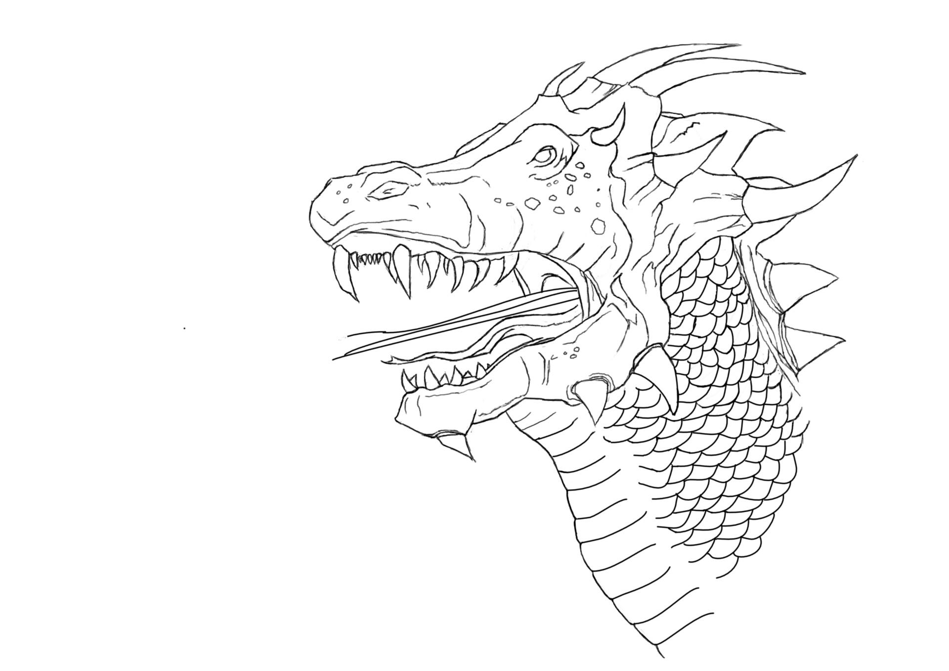 how to draw fire breath