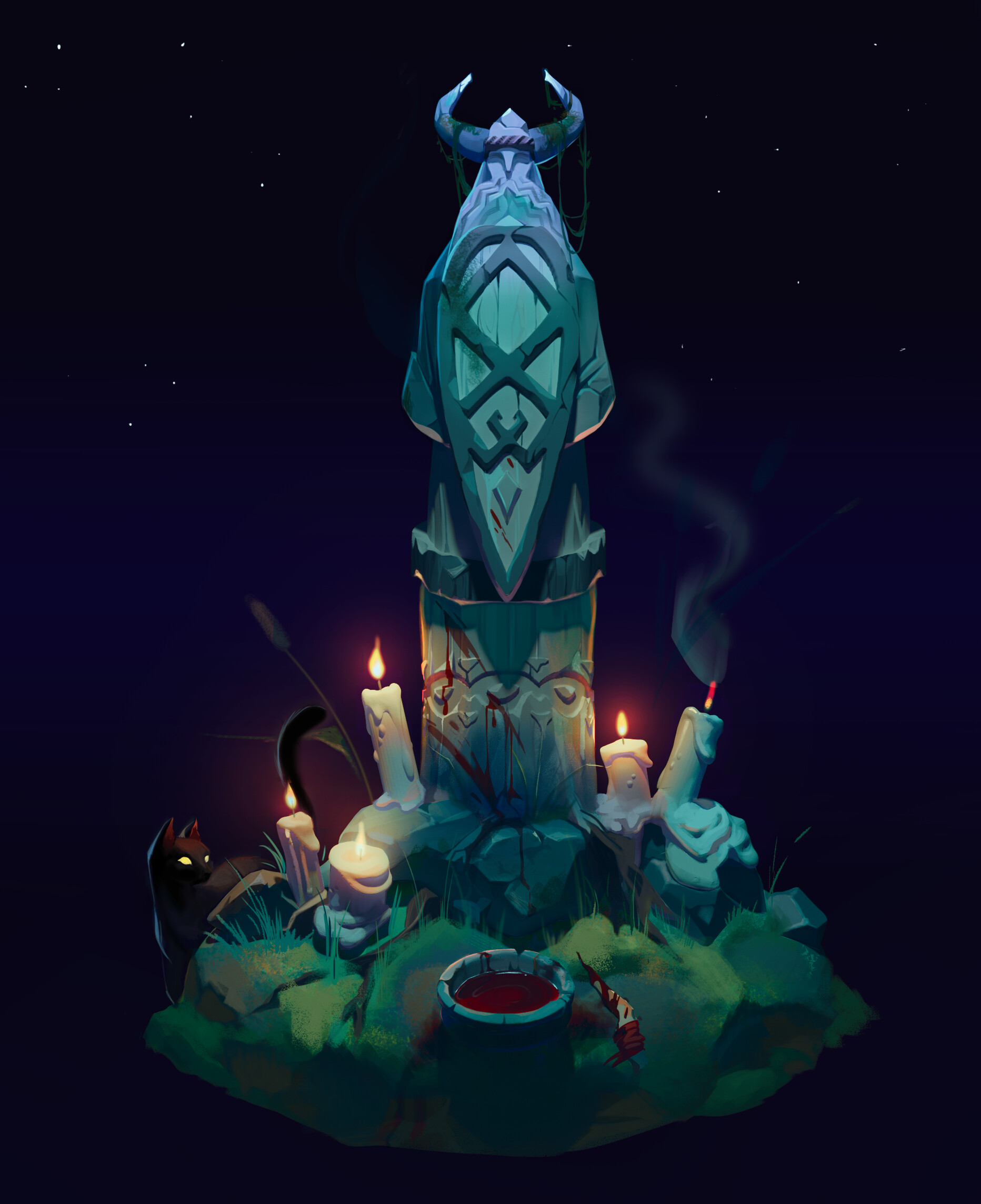 ArtStation - warrior totem