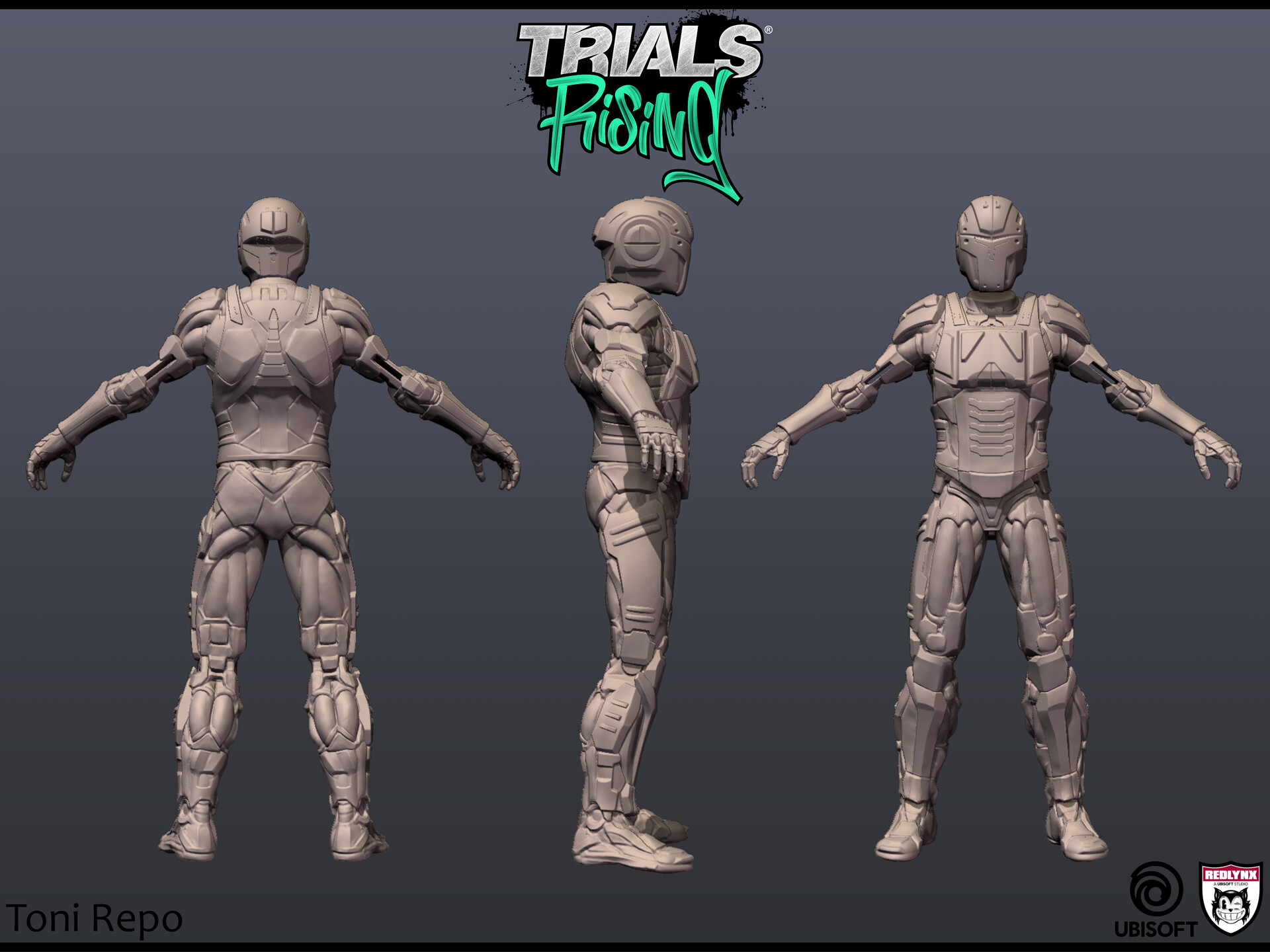 Toni Repo - Cyborg outfit set for Trials Rising