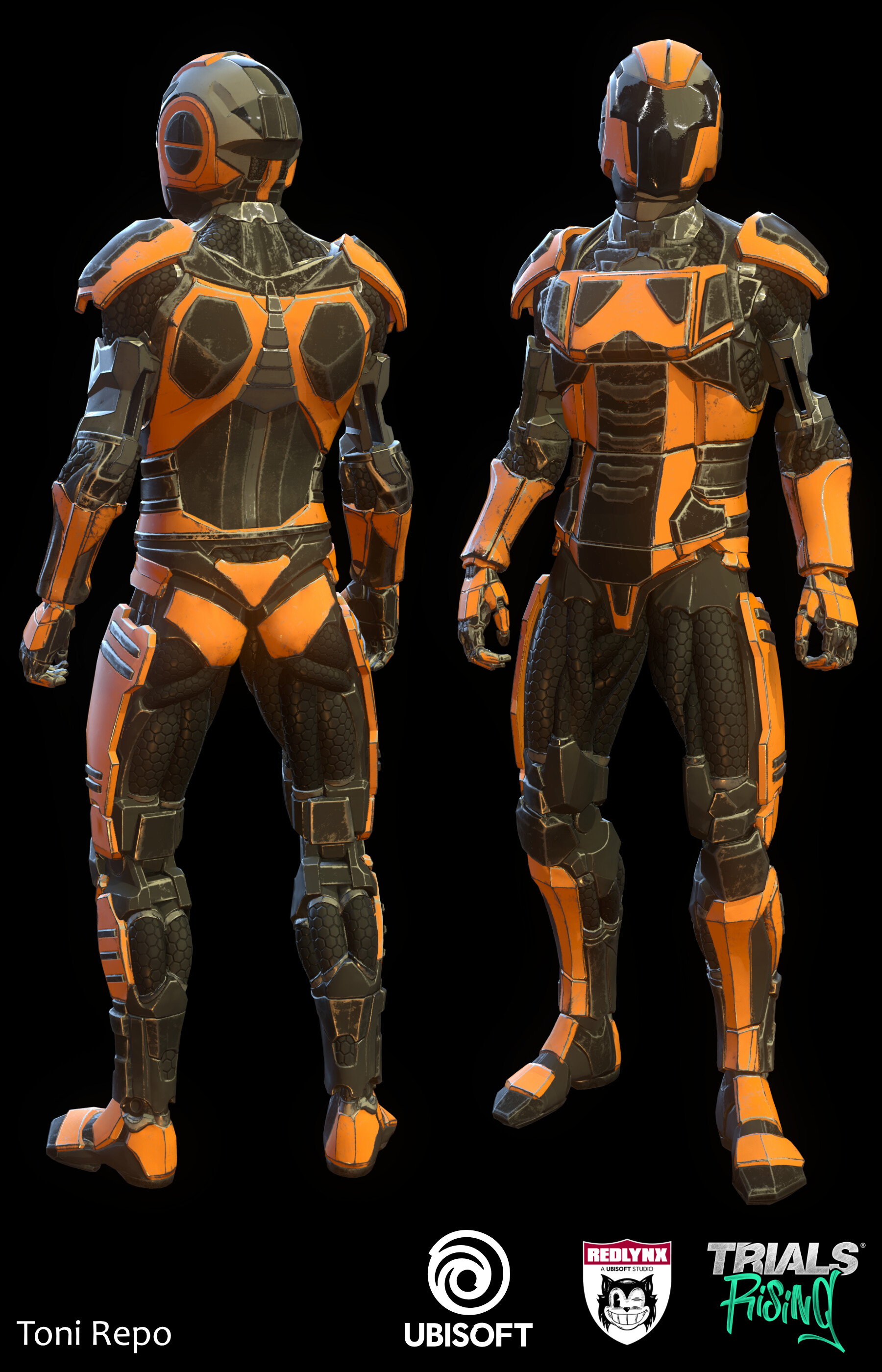 Toni Repo - Cyborg outfit set for Trials Rising