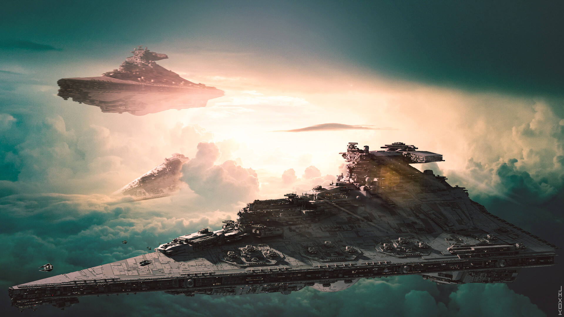 ArtStation - Fan art Star Wars: star destroyer