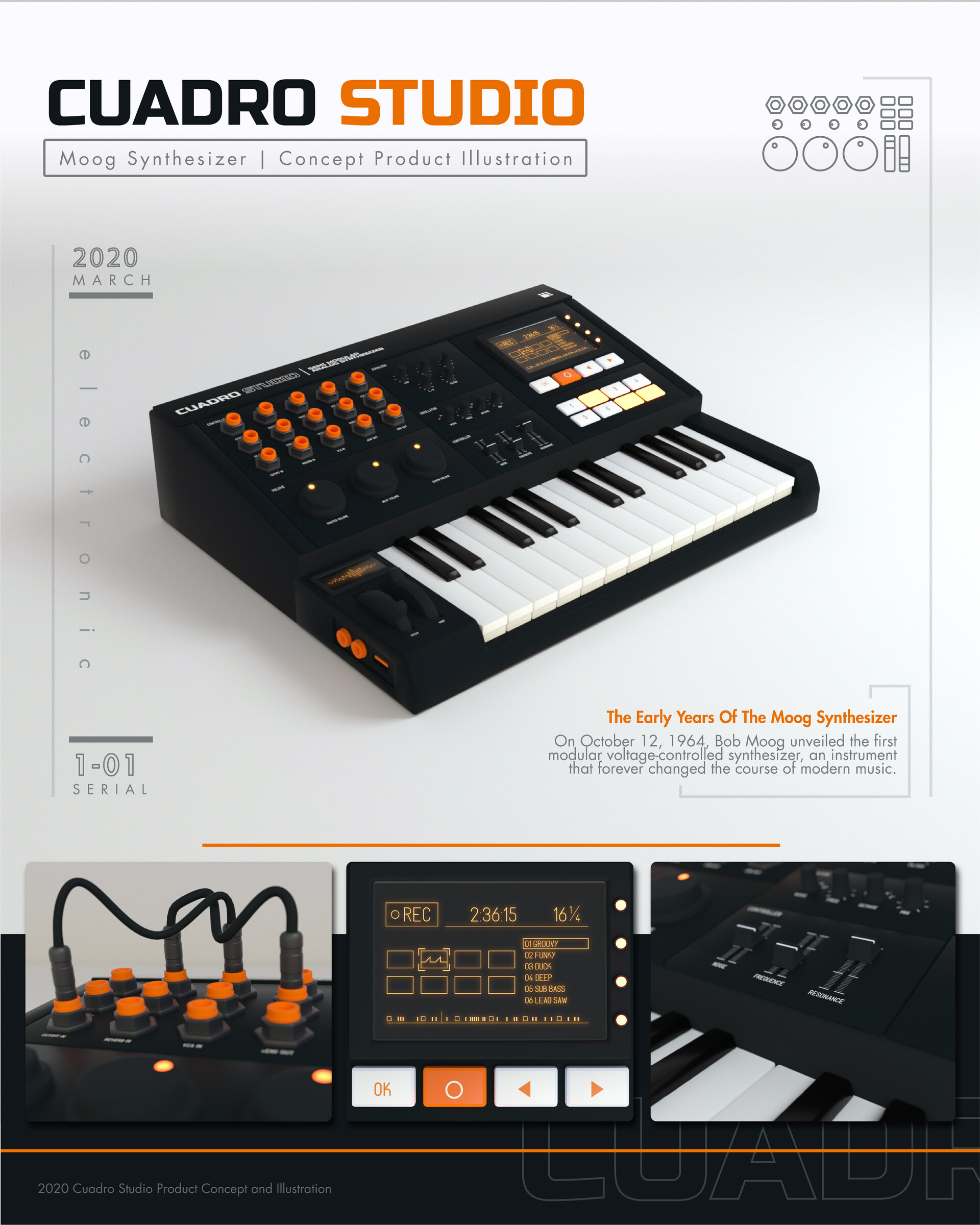 ArtStation - Moog Synth | Product Concept Illustration