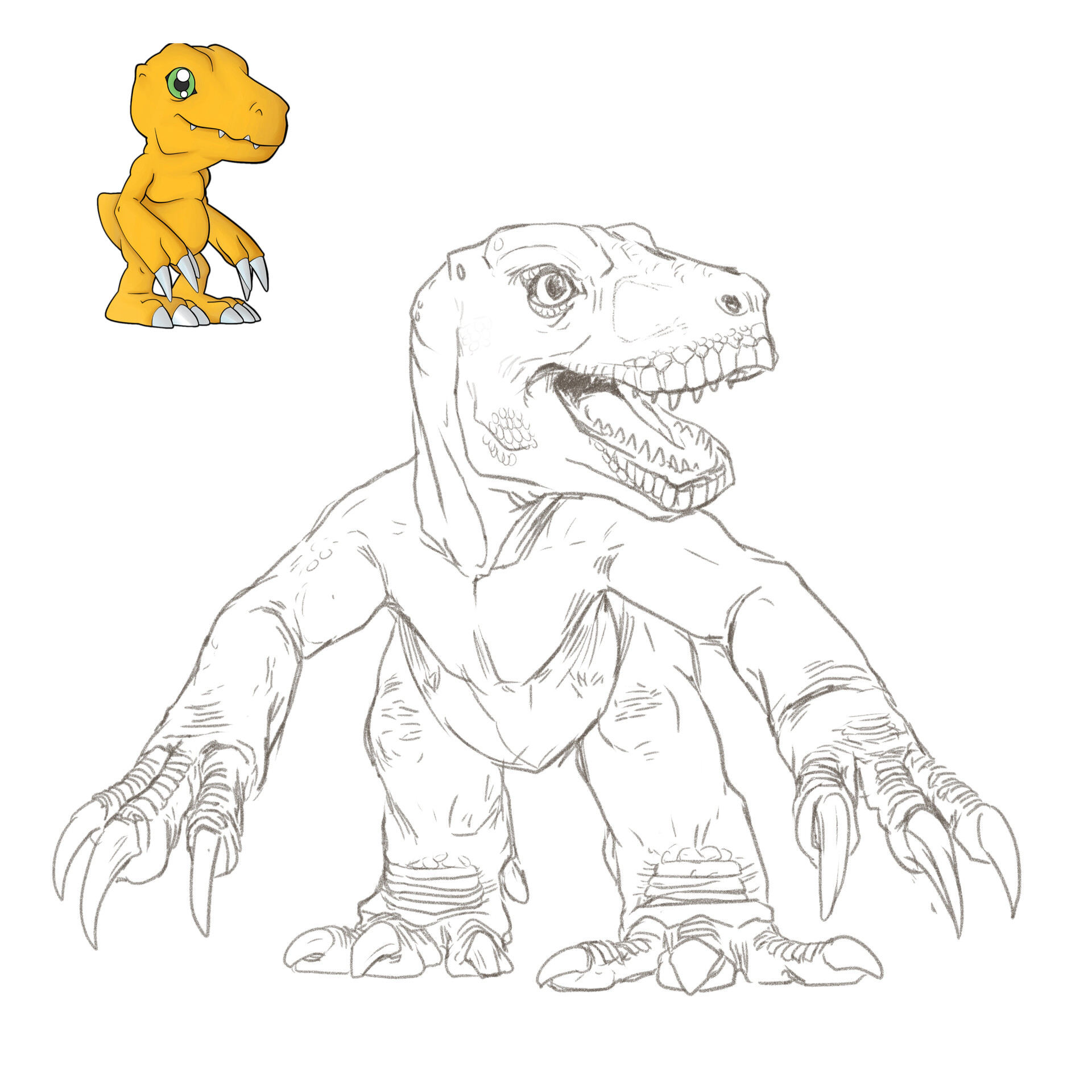 digimon agumon coloring pages