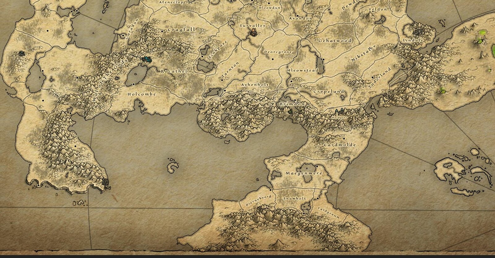 James Nalepa - Aecera Fantasy Map Commission