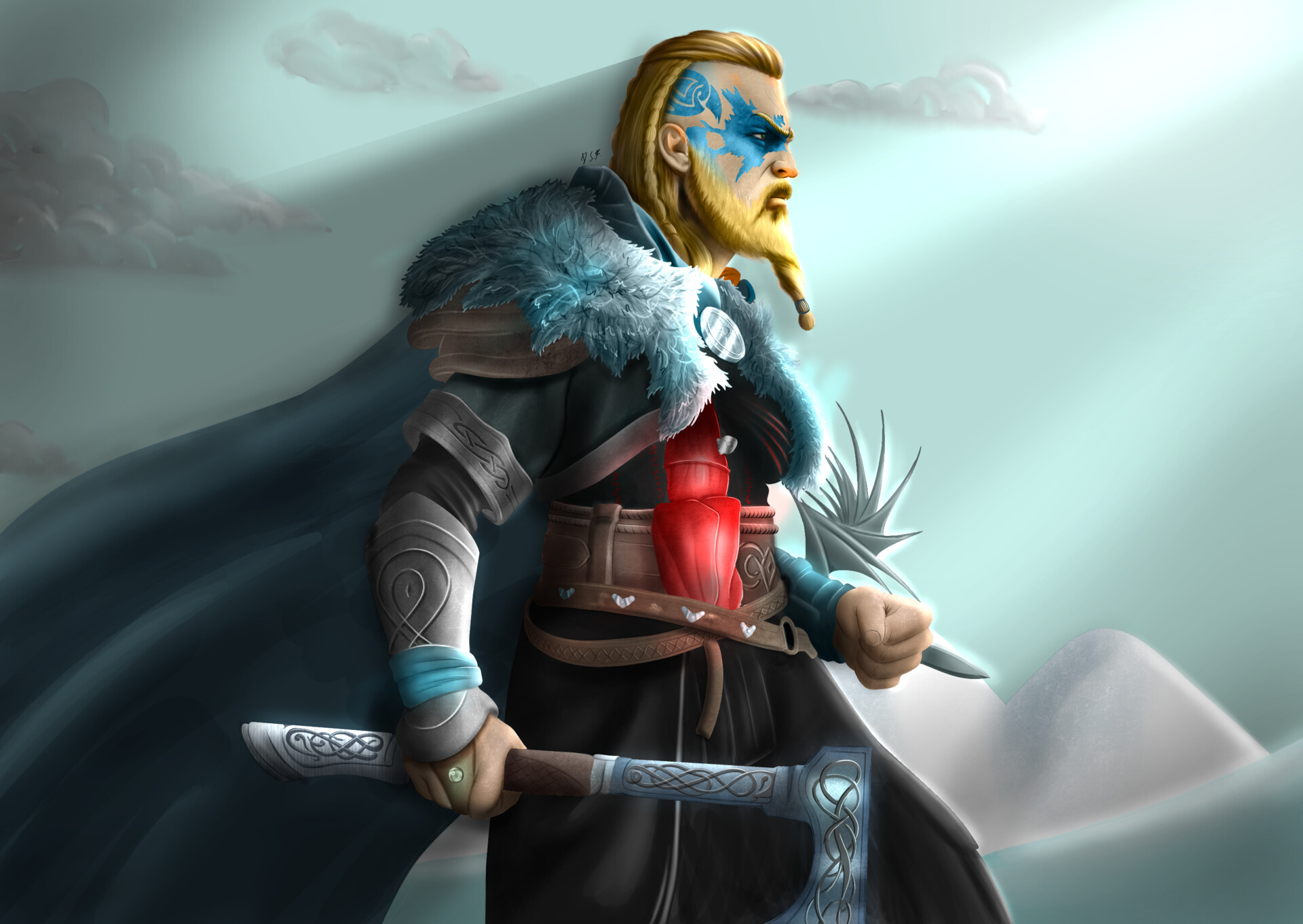 ArtStation - Assassin's creed Valhalla: Eivor man