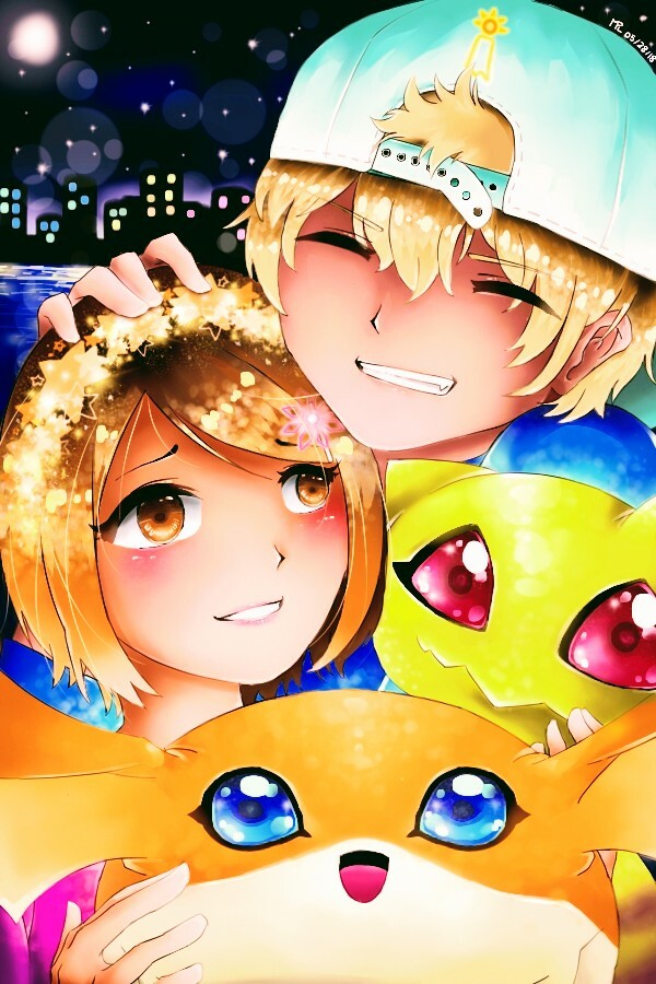 ArtStation - Hikari Yagami and Takeru Takaishi (Digimon Tri.)