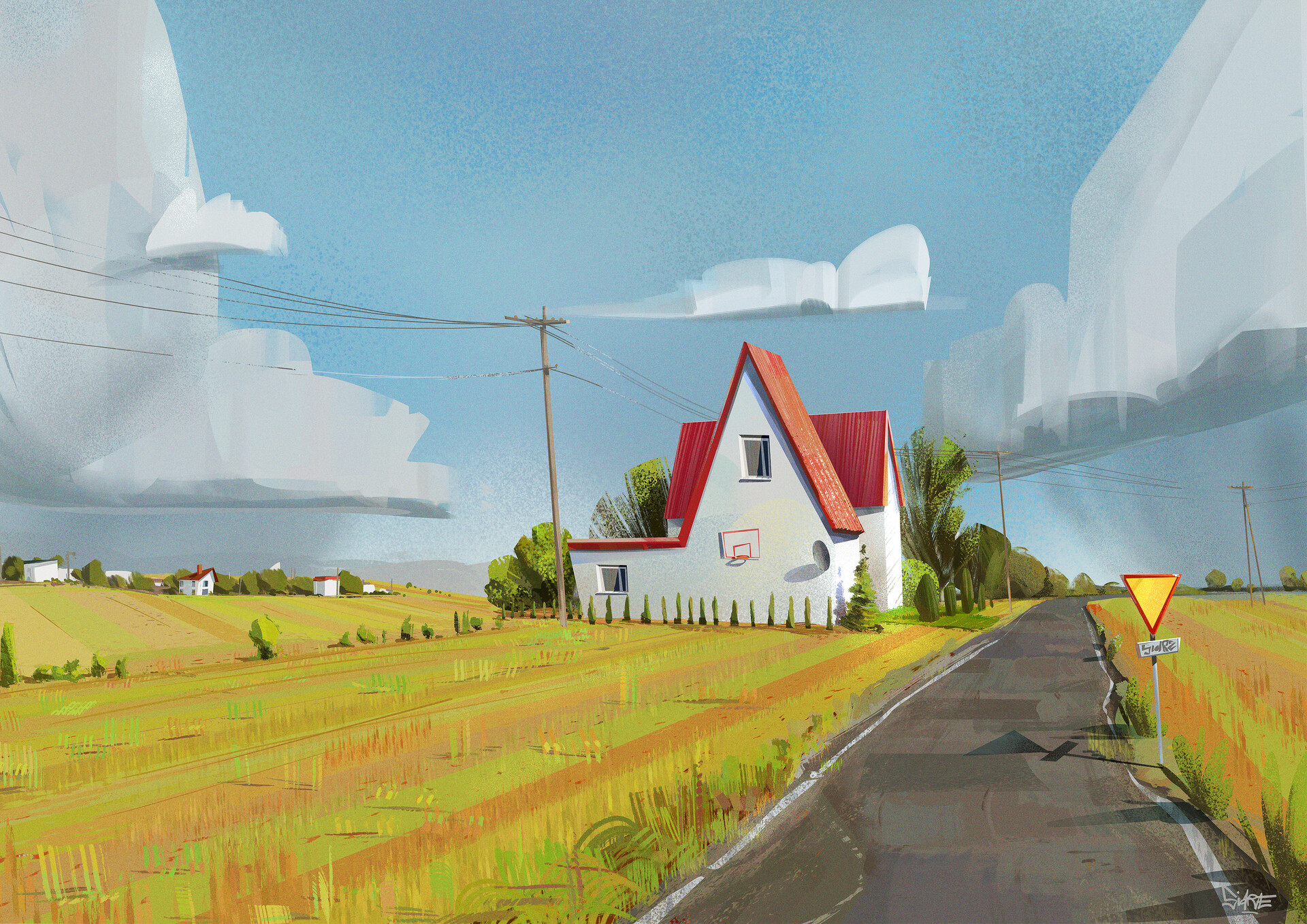 ArtStation - House + painting process