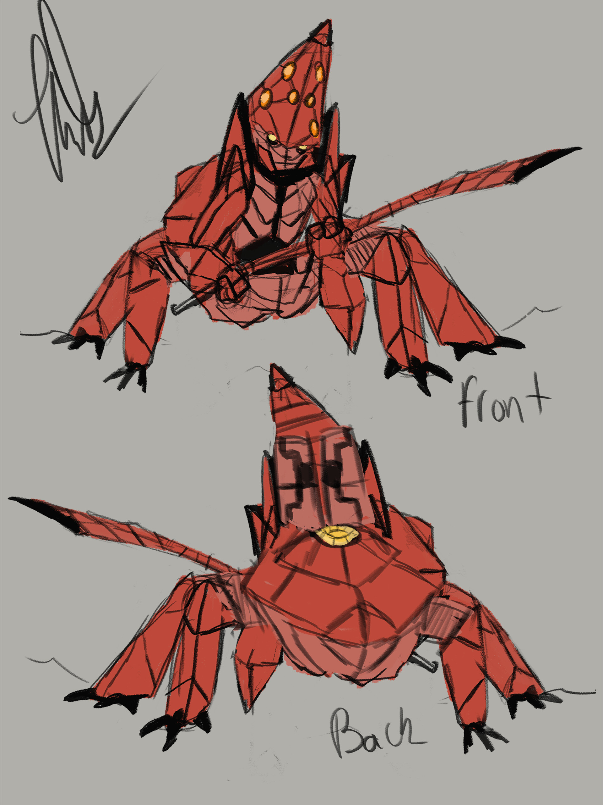 ArtStation - Insectoid Alien Soldier concept