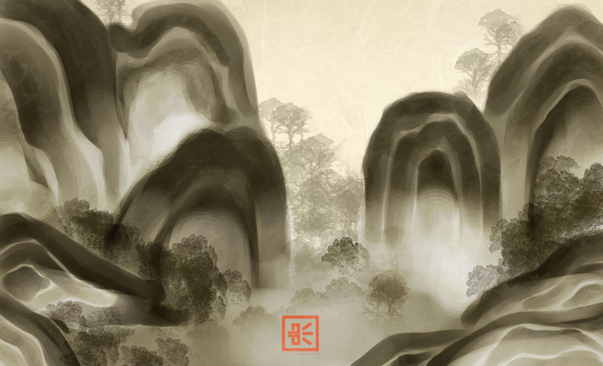 ArtStation - Deep Mountains