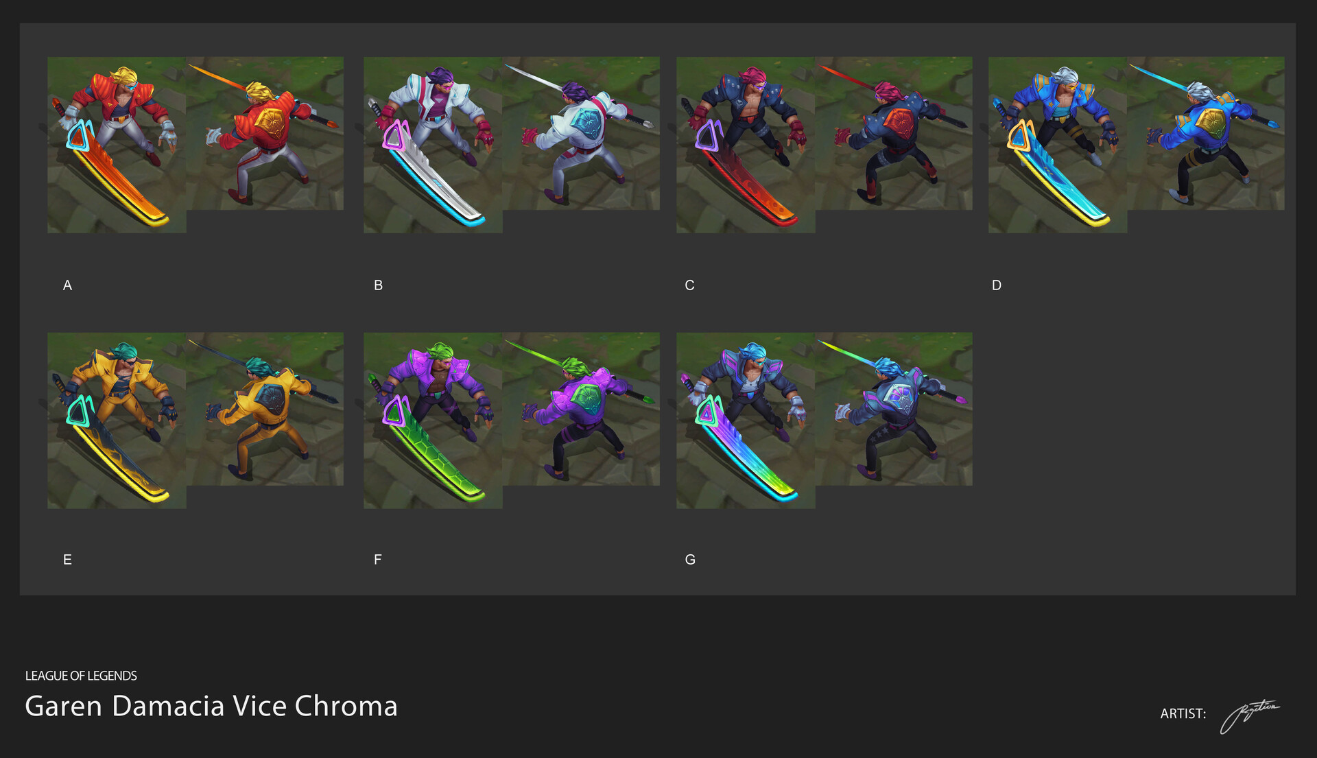 ArtStation - Garen-Damacia Vice Chroma Design