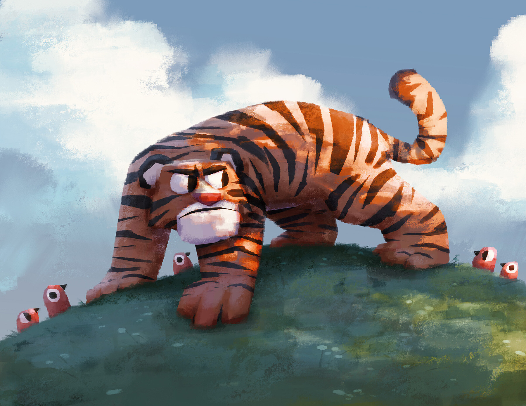 ArtStation - Tiger Waking Up