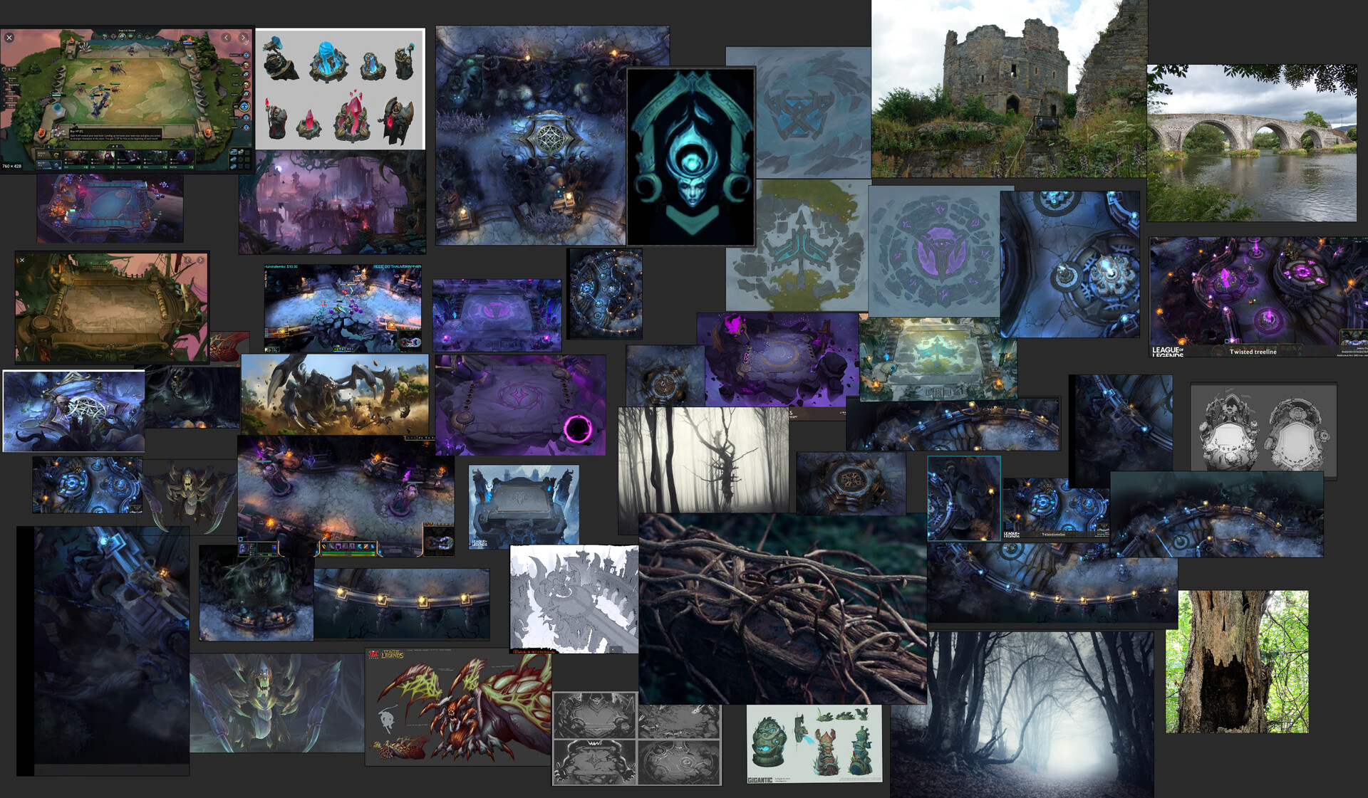 Dallin Bifano - League of Legends Twisted Treeline TFT Map Concept