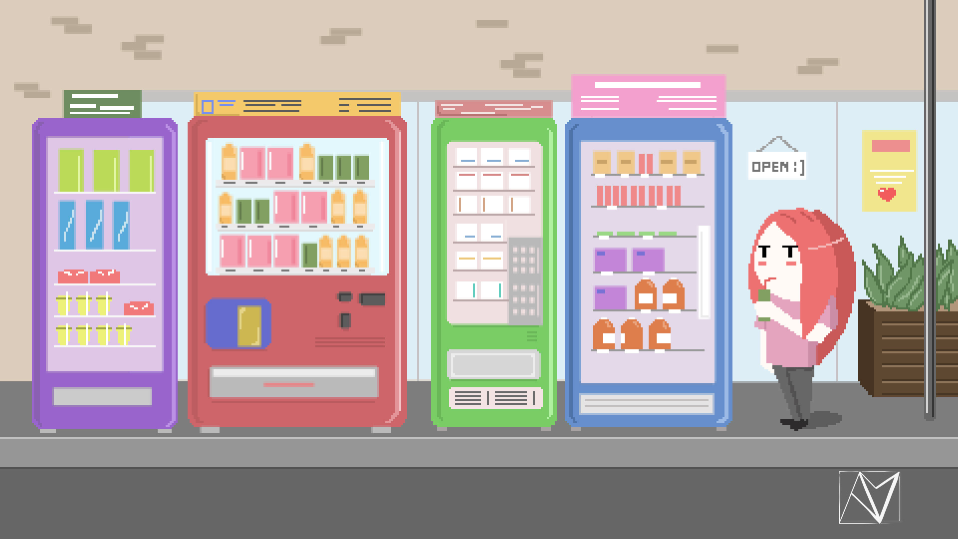 ArtStation - Vending machine - pixel art