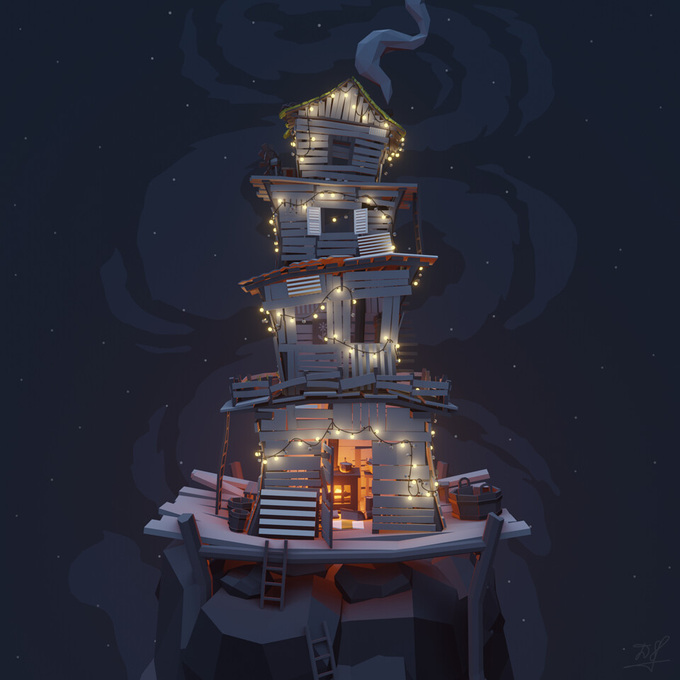 ArtStation - Wobbly Shack
