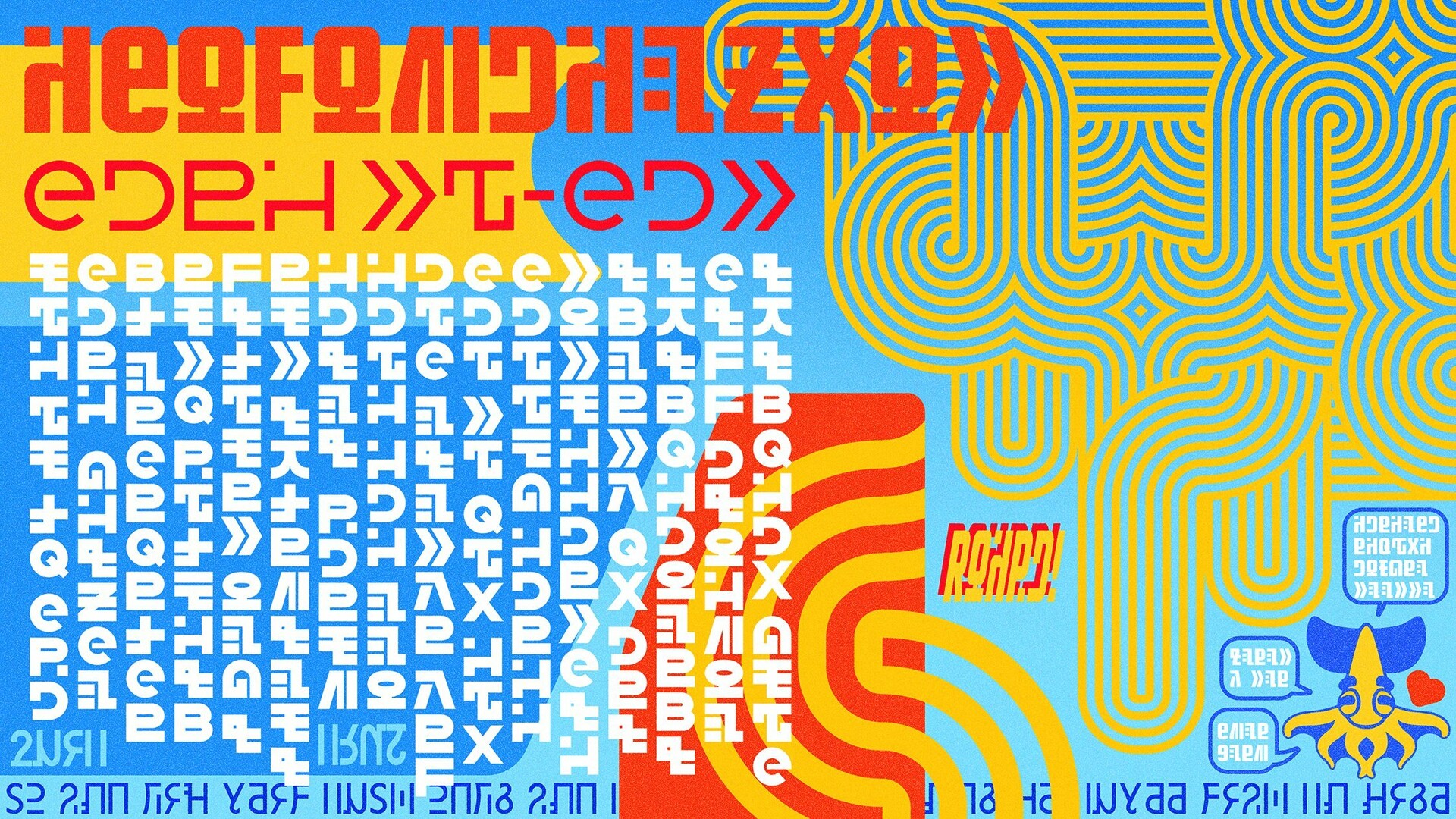 ArtStation - splatoon typography experiment