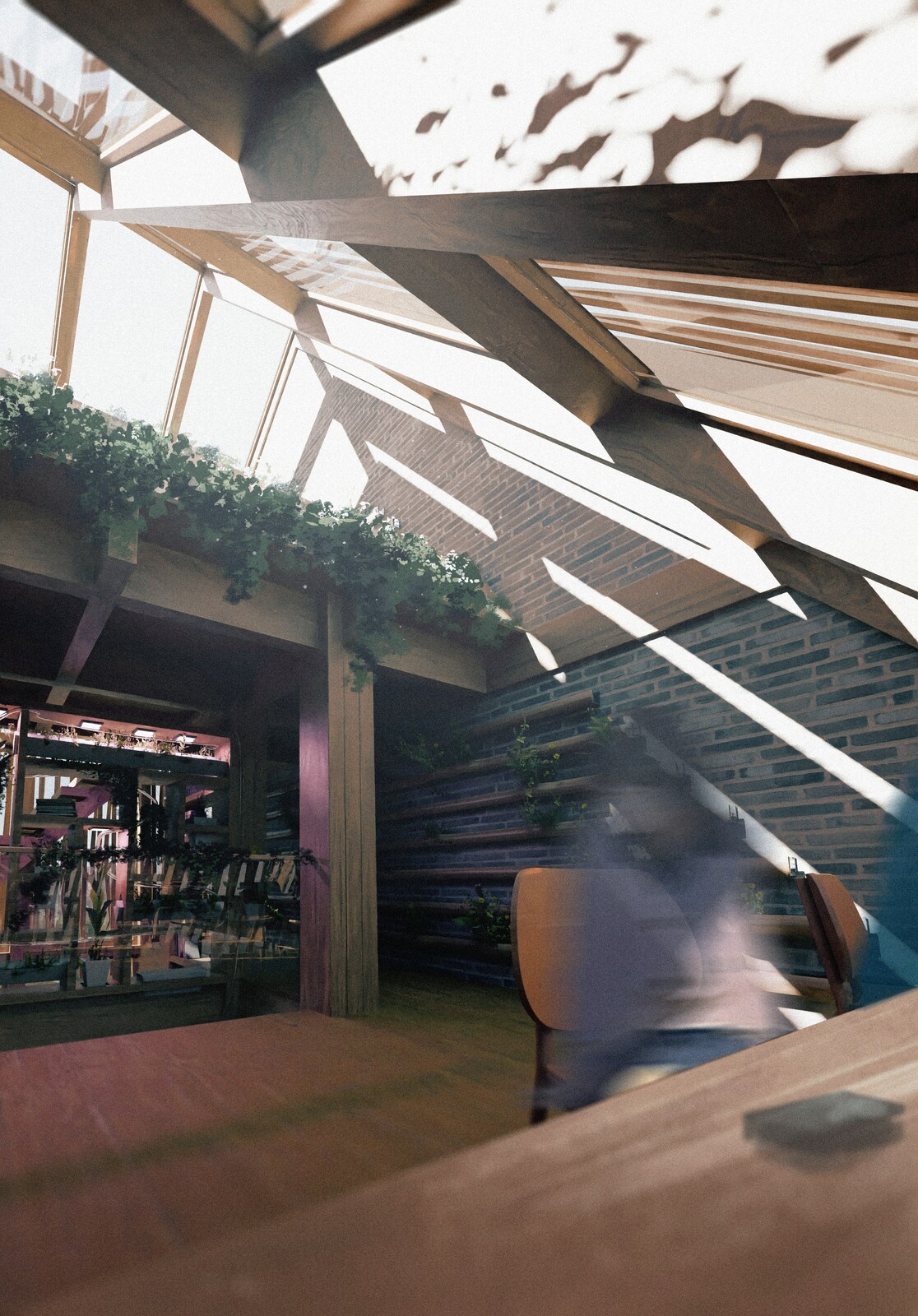 Sebastian Bellavia - Aquaculture Library Dalston - Architecture project