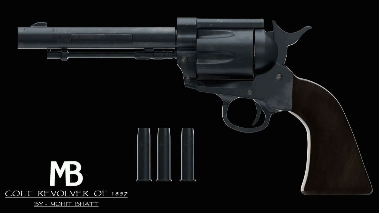 ArtStation - Colt Revolver of 1857