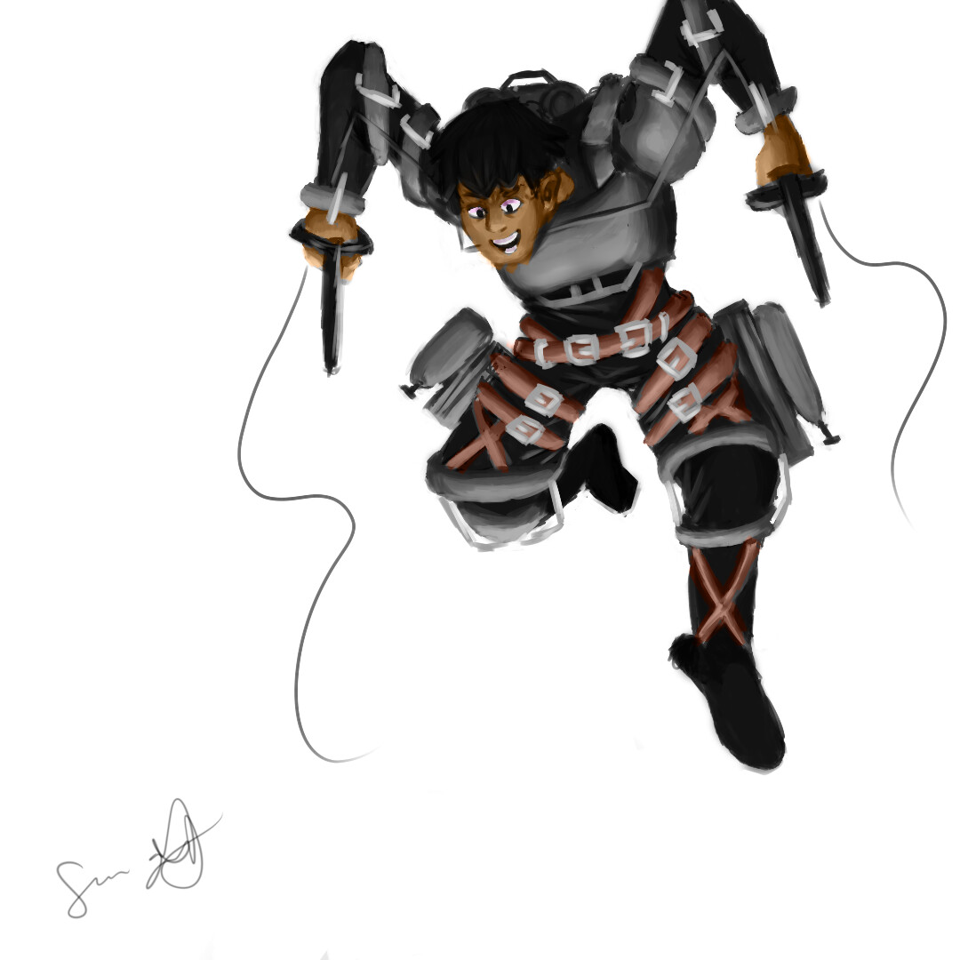 Hubert San Gil - Attack on Titan — Trying Digital Painting