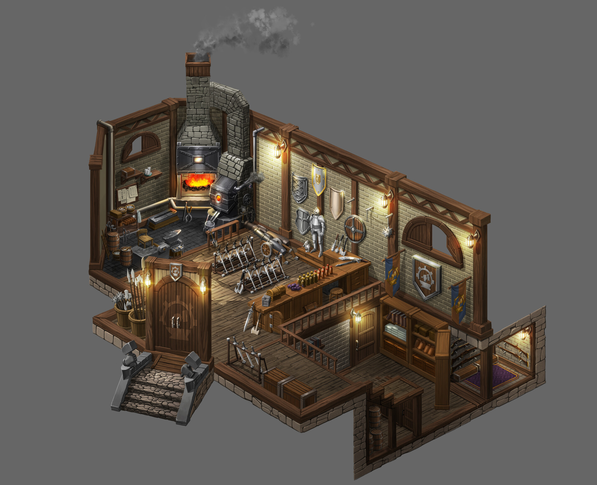 ArtStation - blacksmith shop