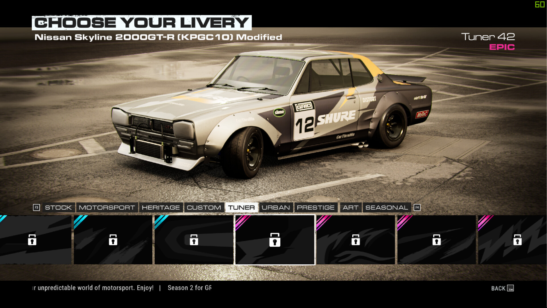 Arthur Tam - GRID 2019 - Livery Design