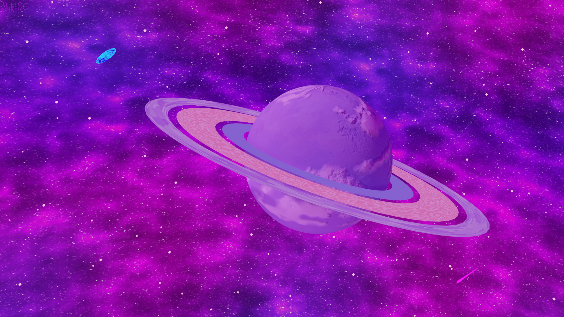 ArtStation - Rogue Lavender Planet