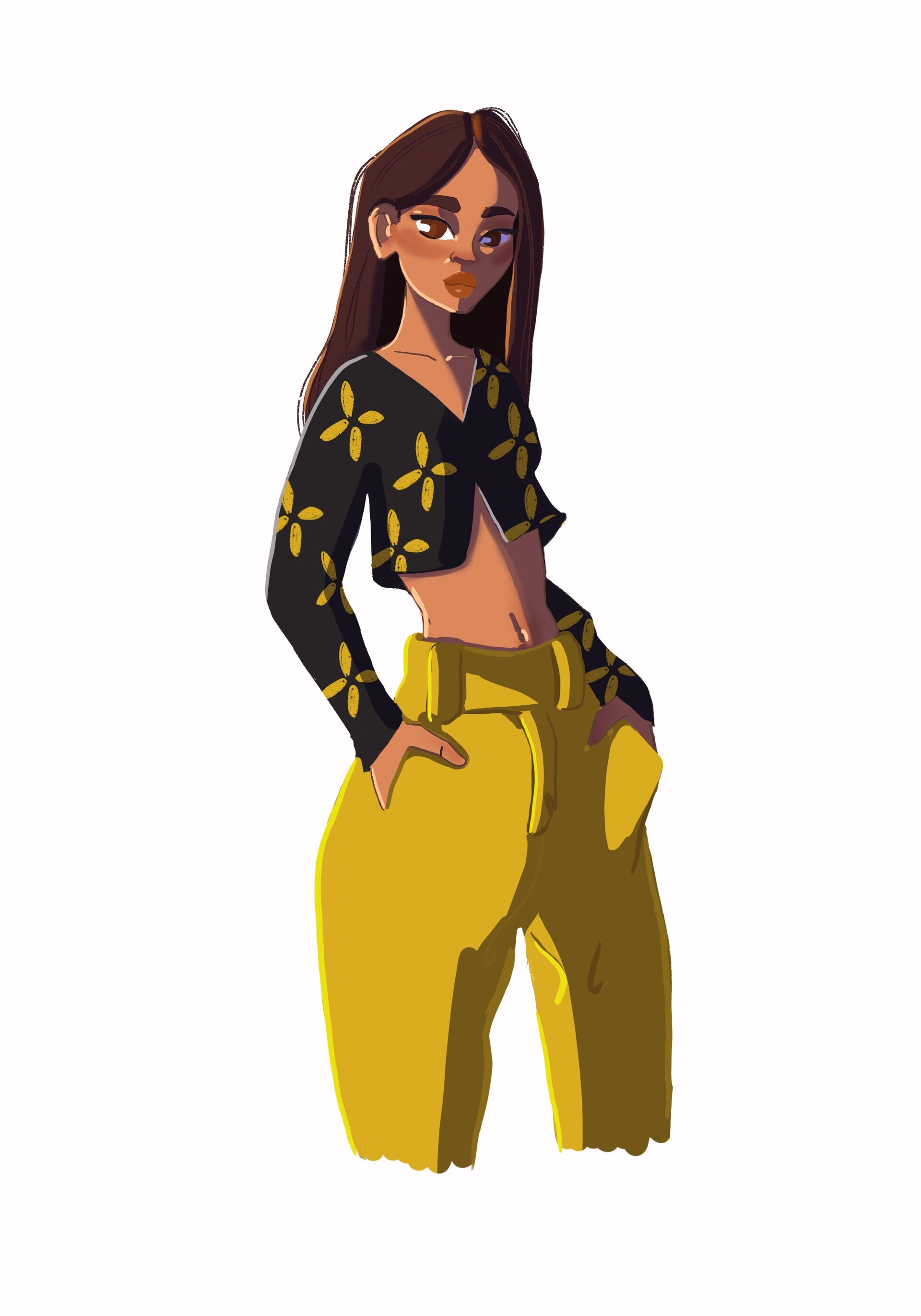 ArtStation - Yellow lady