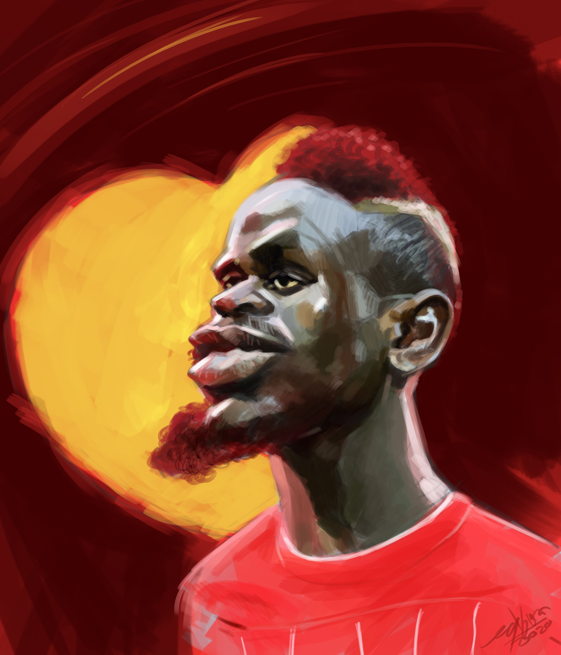 ArtStation - Caricature of Sadio Mane