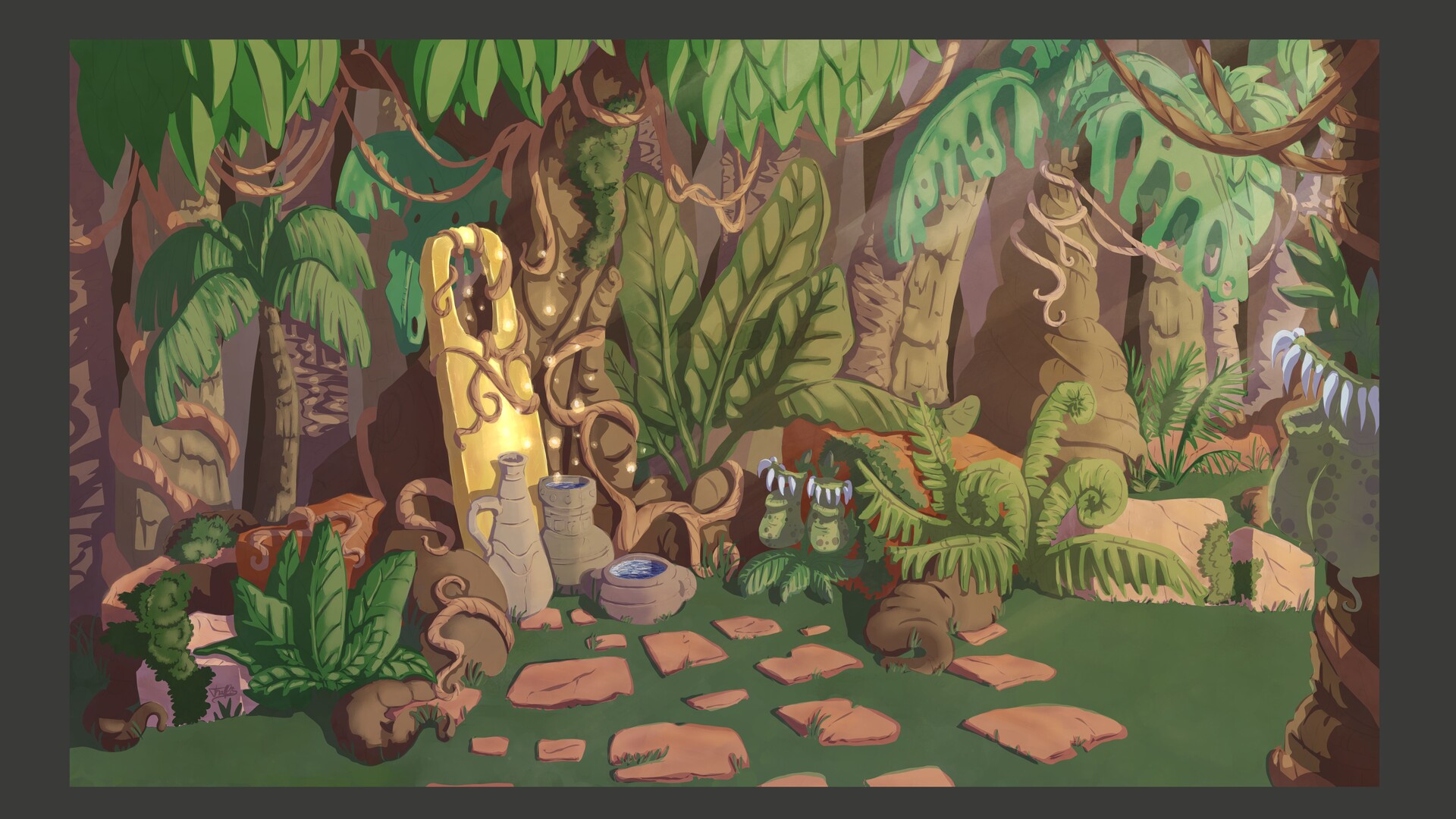 ArtStation - Tropical sacred site