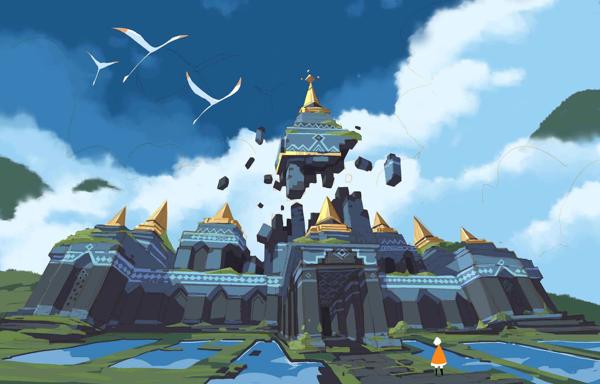 ArtStation - Daylight Prairie Temple