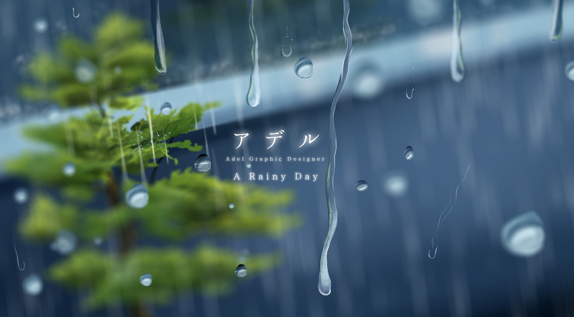 digital painting how to draw rain