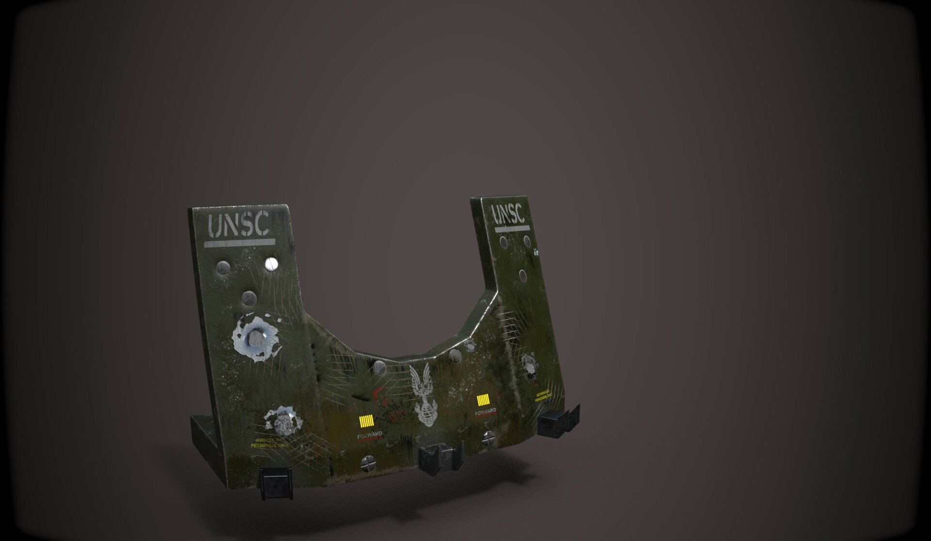 John Bradley - Halo barrier design and master chief painting