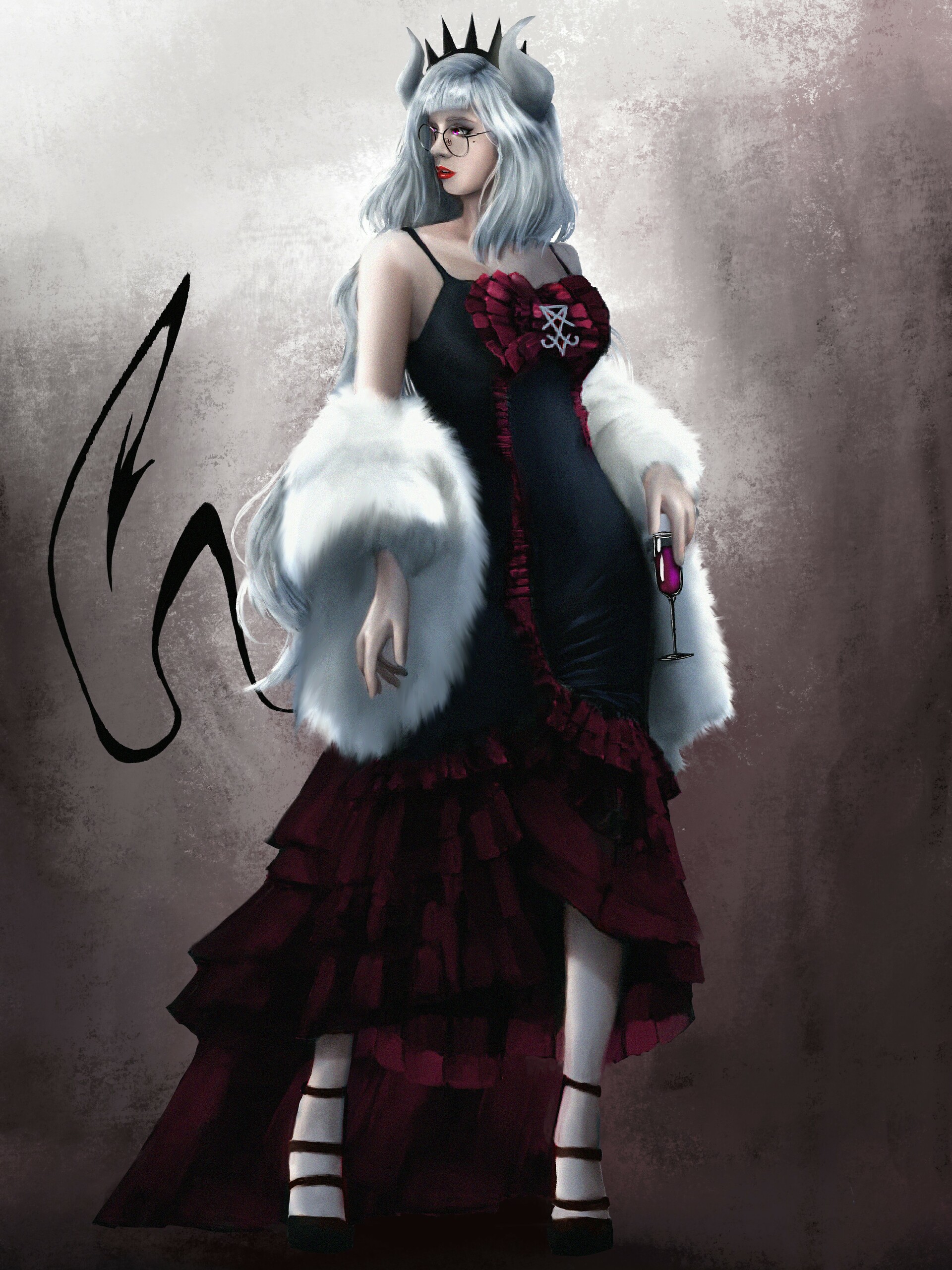 ArtStation - helltaker lucifer fanart