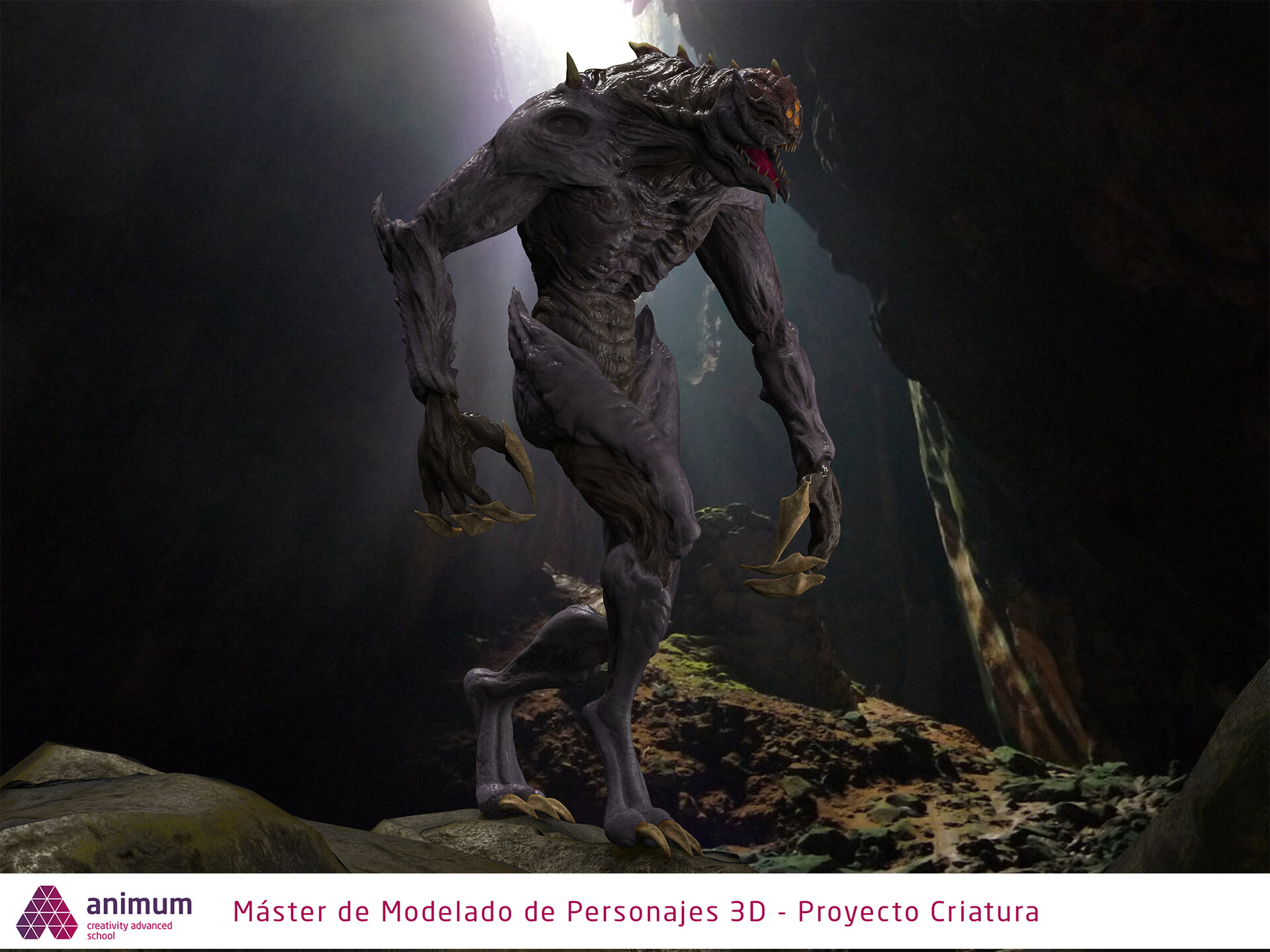 ArtStation - Prowler - DOOM creature