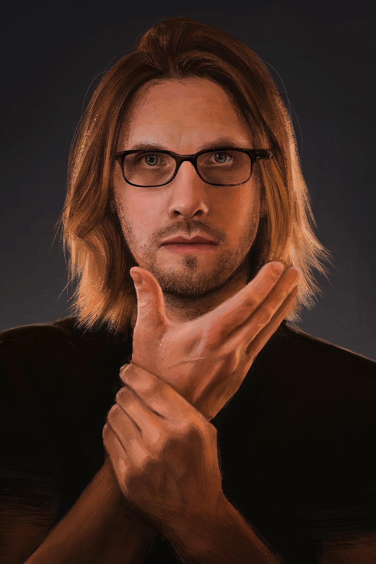 ArtStation - Digital Painting of Steven Wilson (Porcupine Tree)