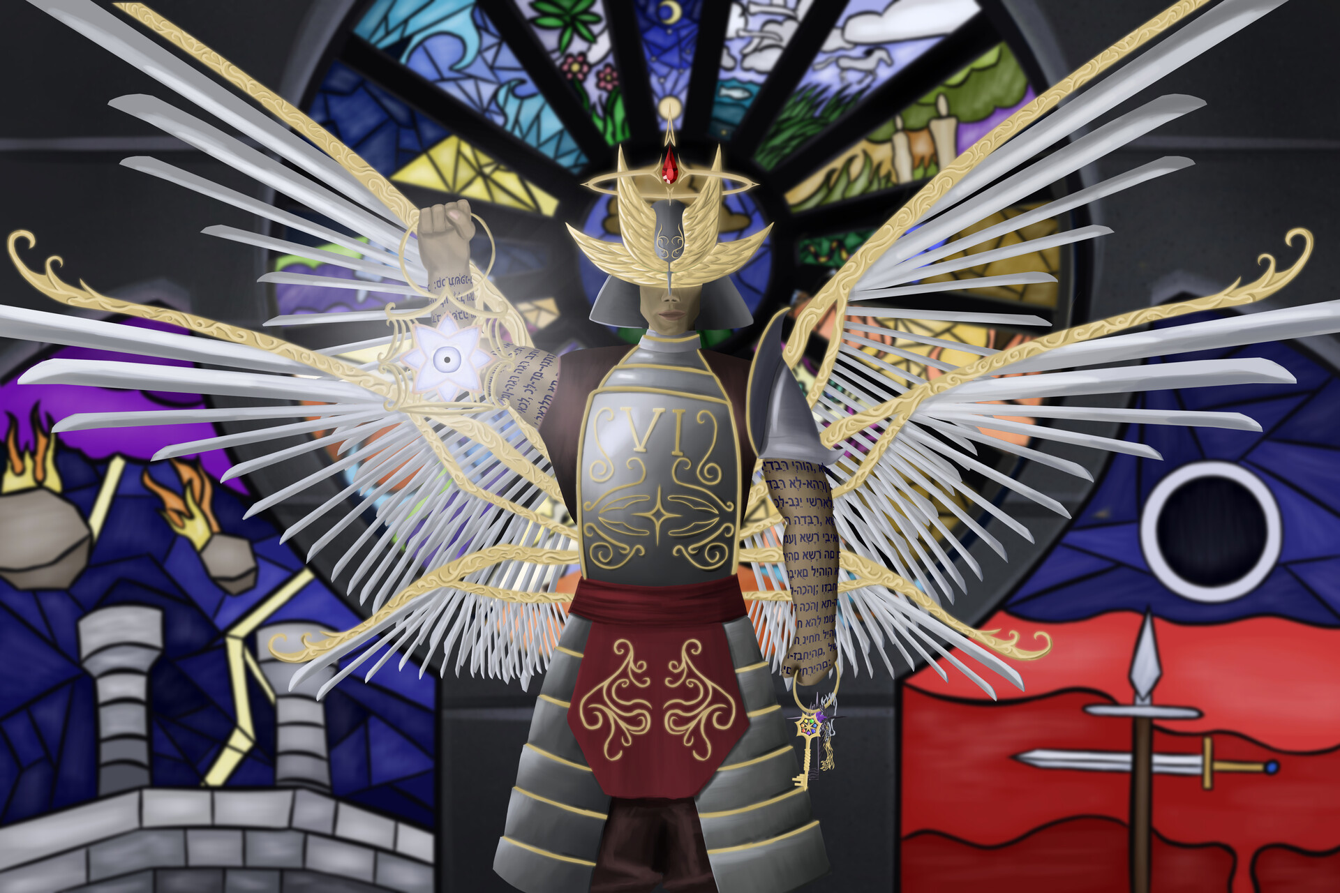 ArtStation - Akrasiel, The Sword Saint