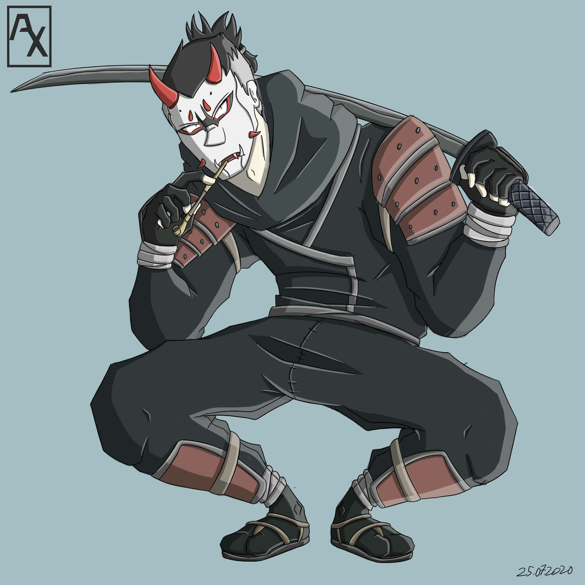 ArtStation - Oni Samurai