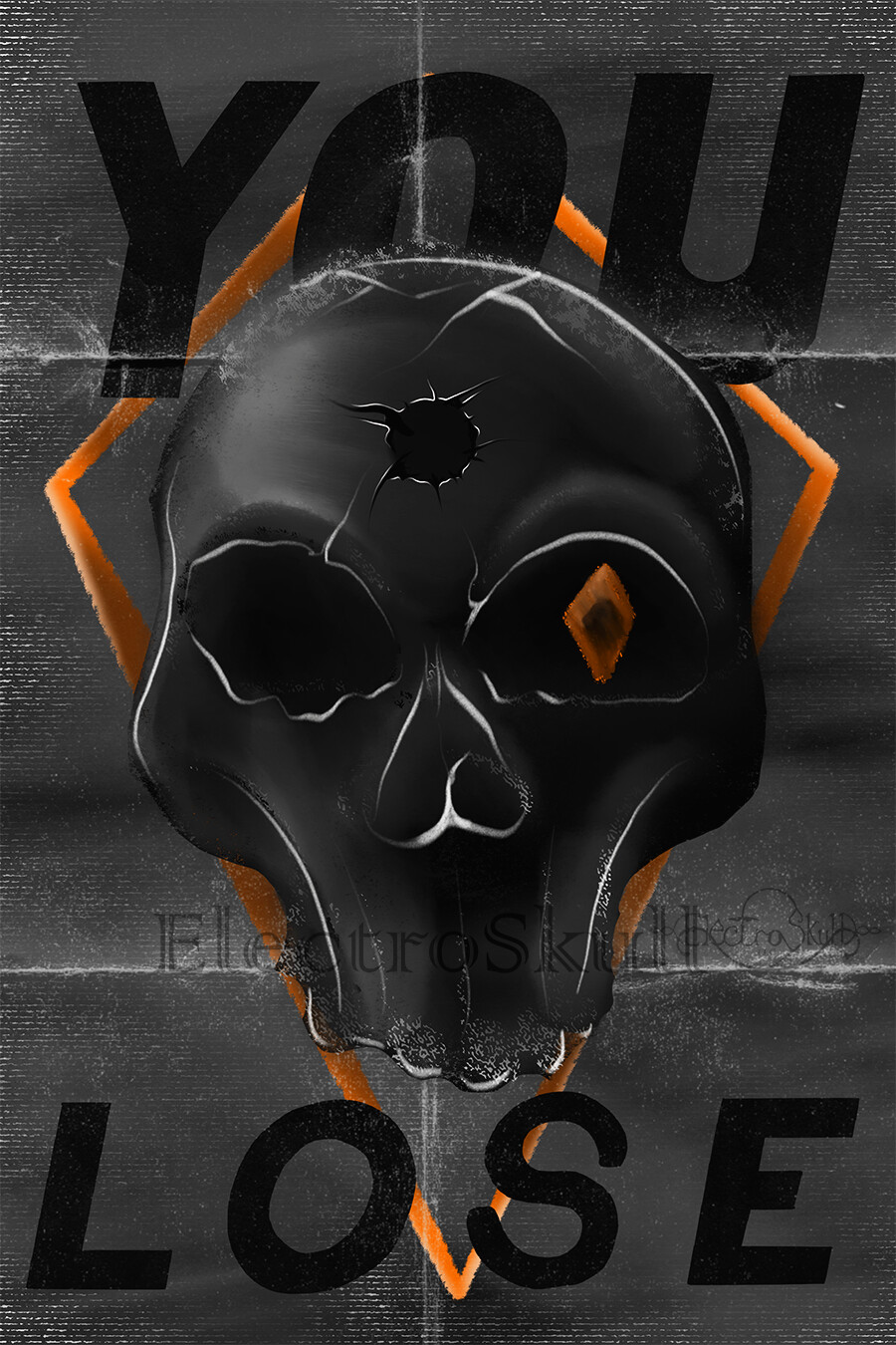 Skull Game Over Wallpaper