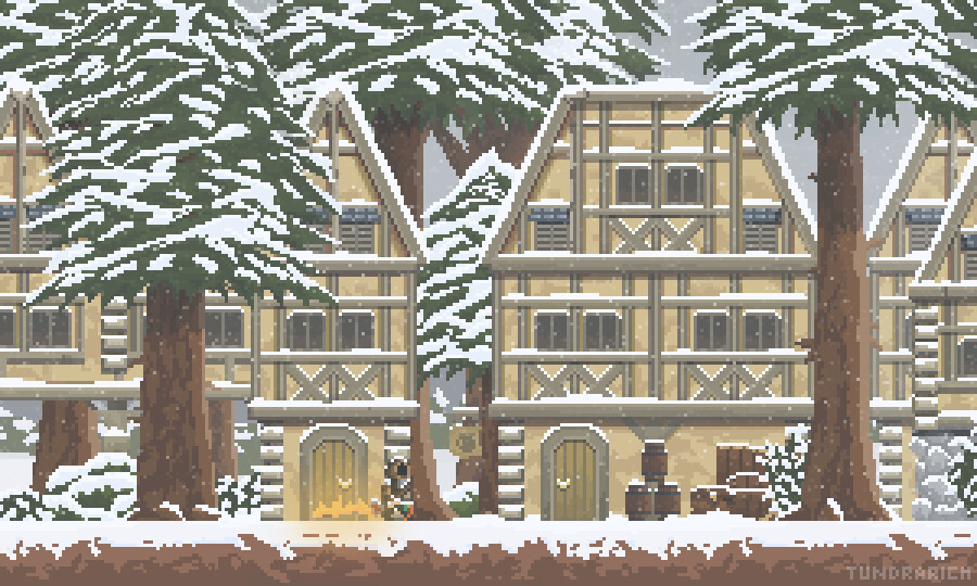 ArtStation - Snow Village