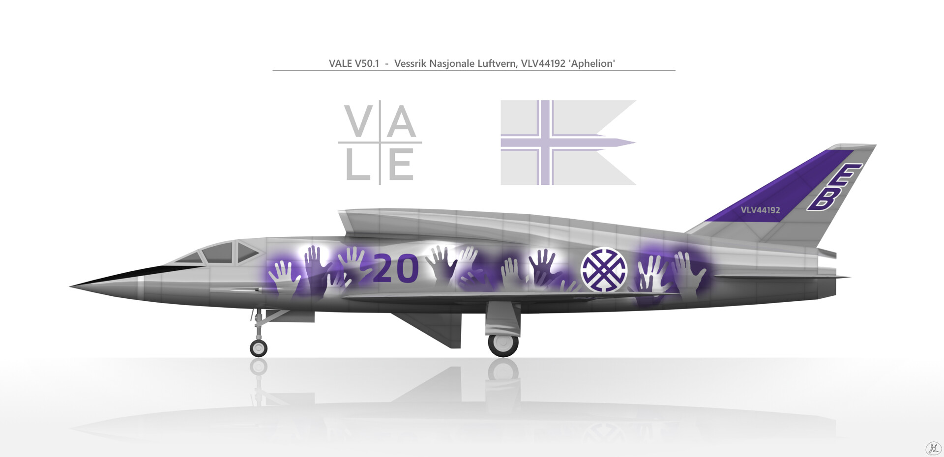 ArtStation - VALE V50.1 - Vessrik Nasjonale Luftvern, VLV44192 'Aphelion'