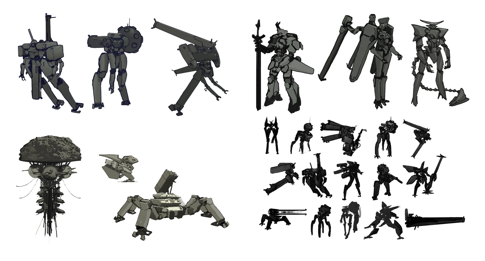 ArtStation - Mech Thumbnails