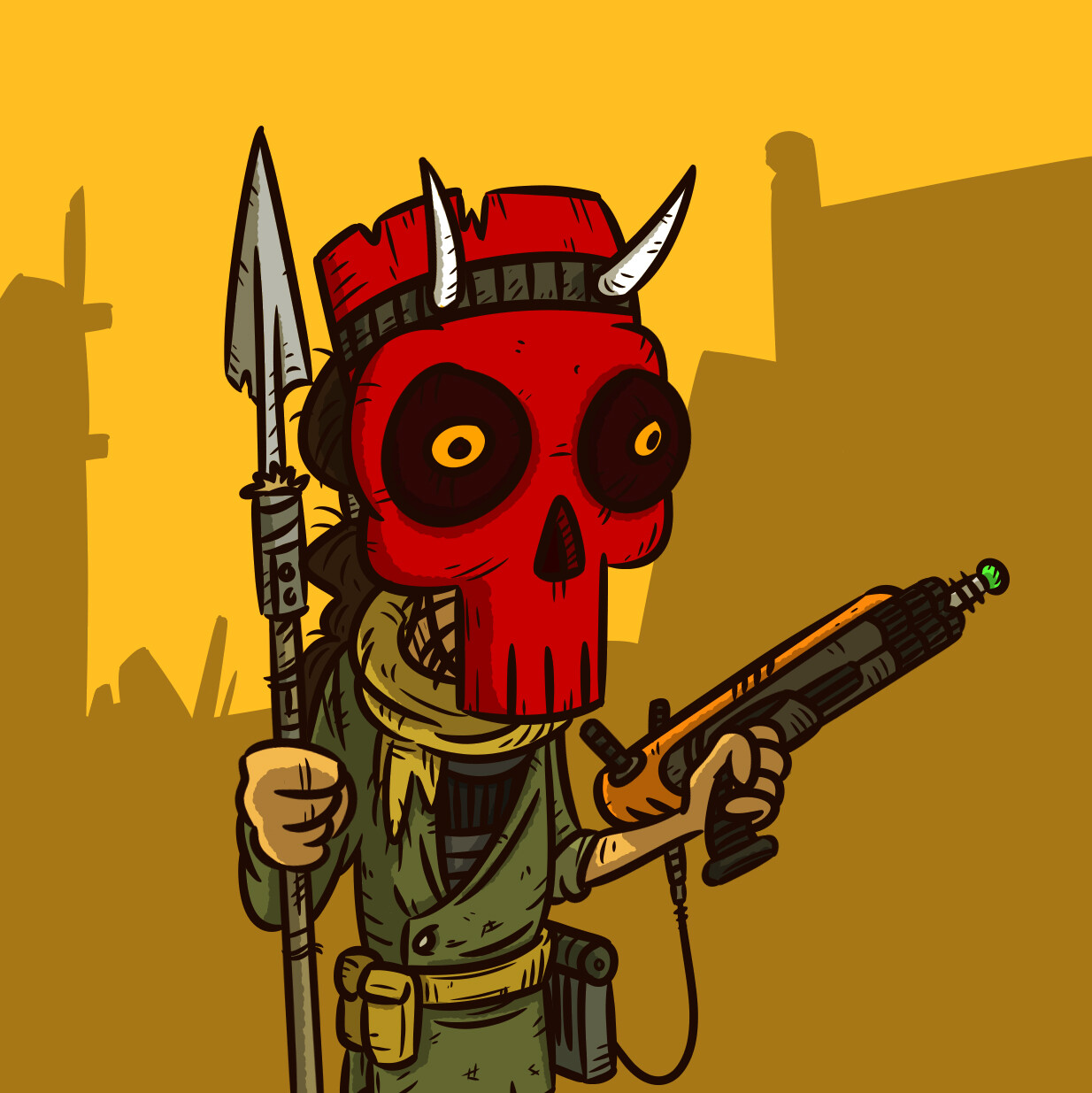 ArtStation - post-apocalyptic tribe avatar